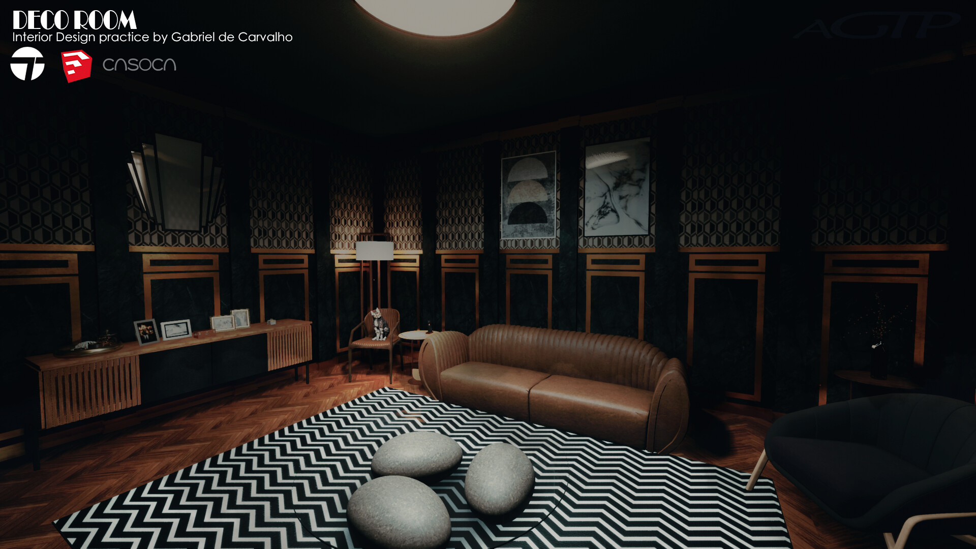 ArtStation - Deco Room - Interior design practice