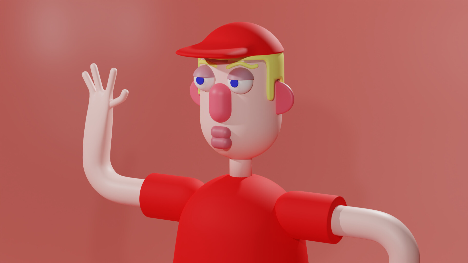 ArtStation - Simple 3d Cartoon Character (Blender)