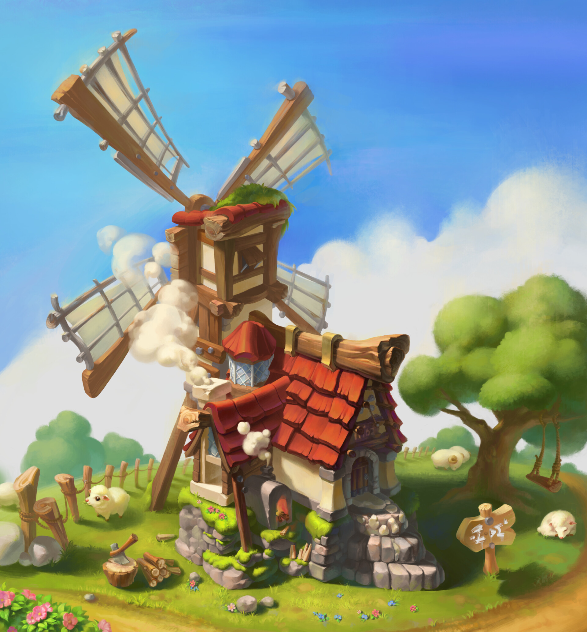 ArtStation - Farmhouse concept art