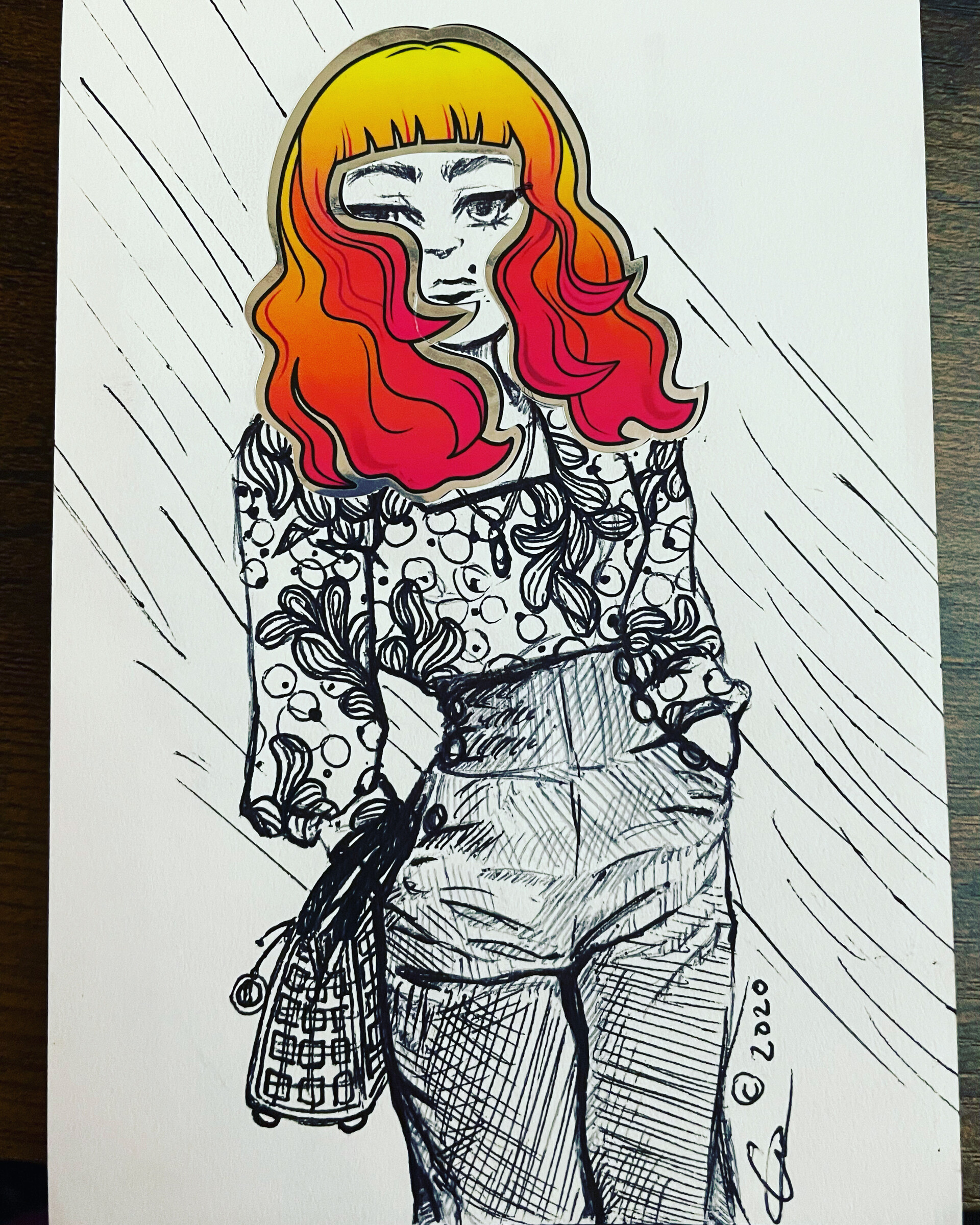 Crystal Stultz - Turning Xmondo stickers into Art