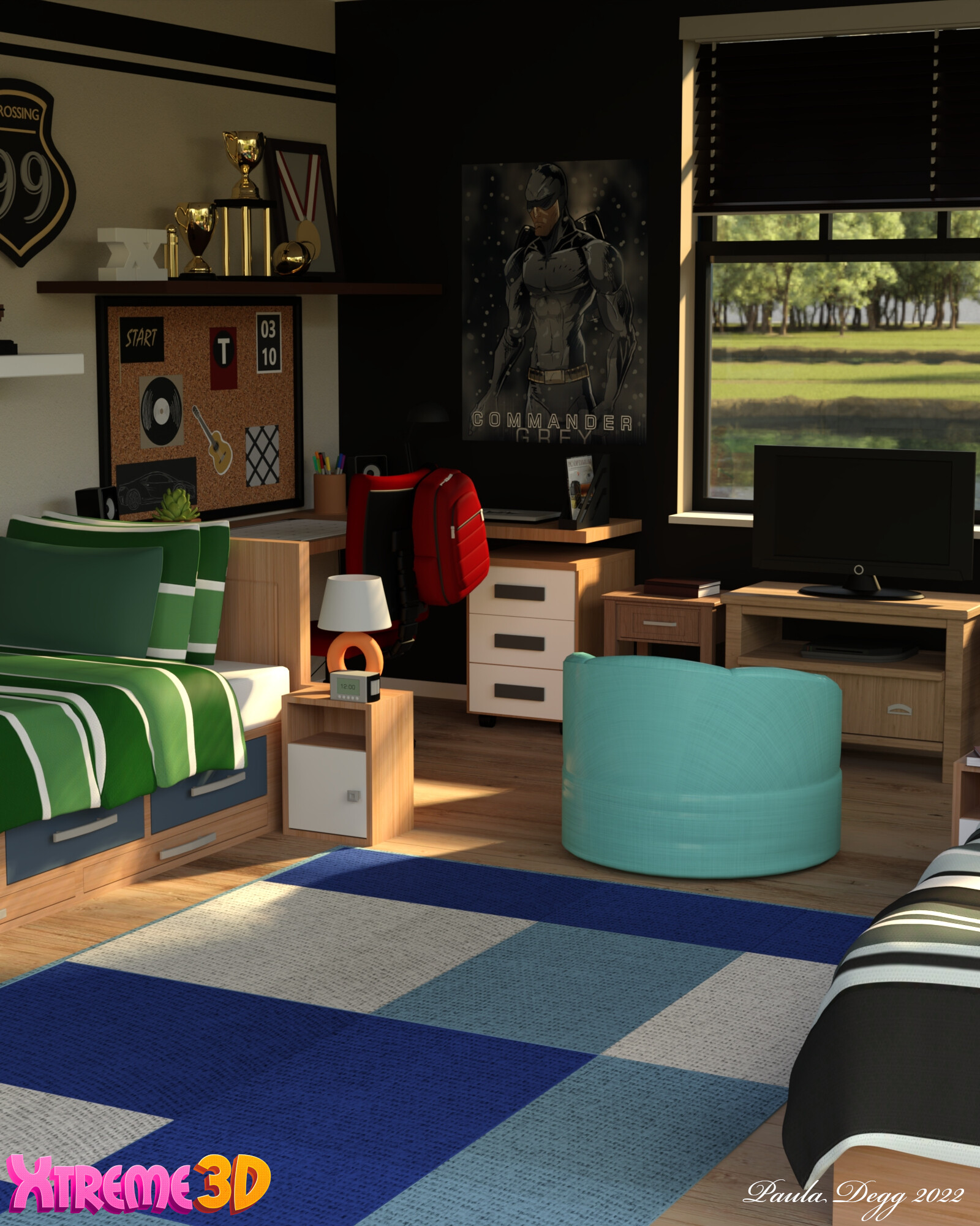 Xtreme3D Studio - Boys Dorm Room by TruForm