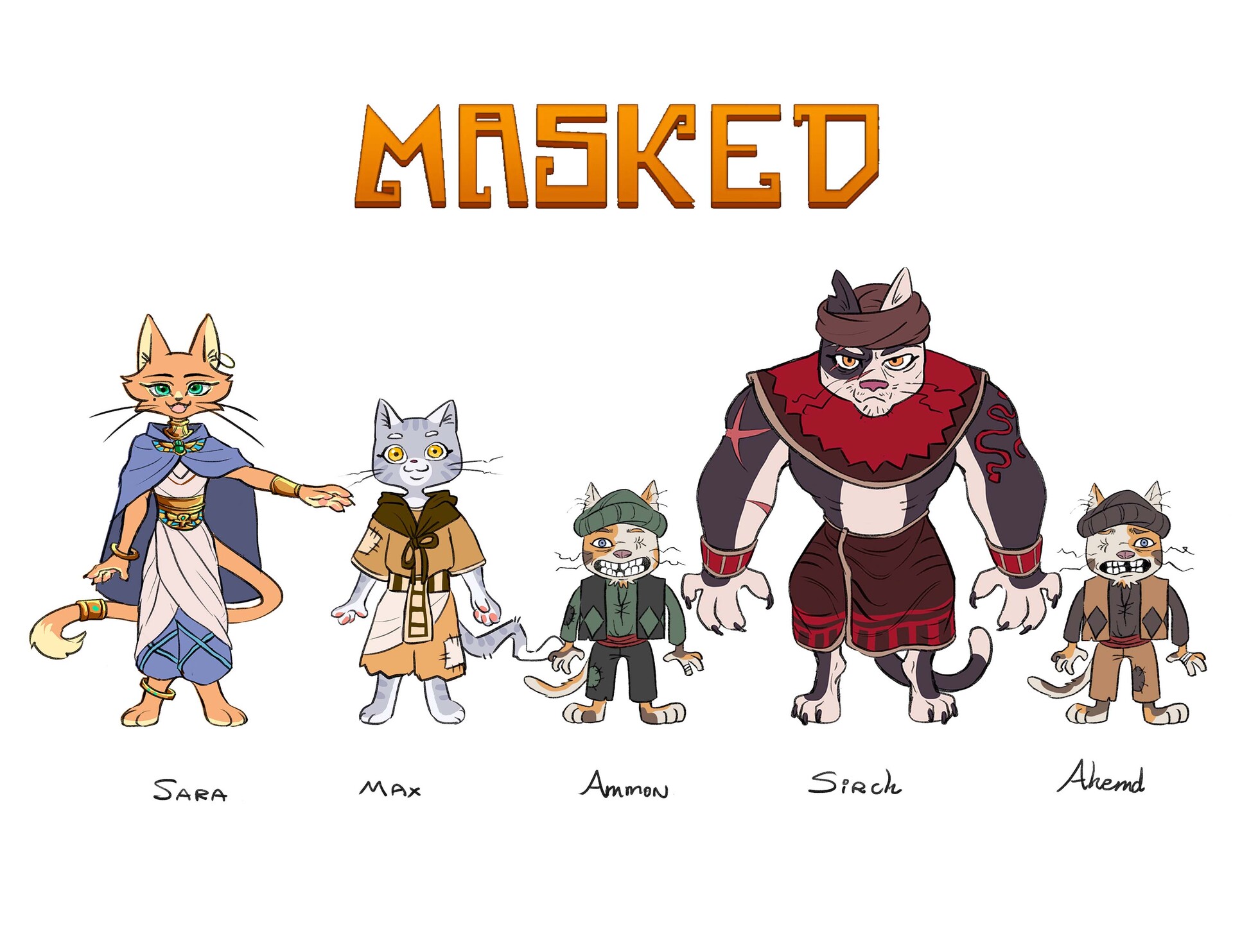 ArtStation - "Masked"_Character Design