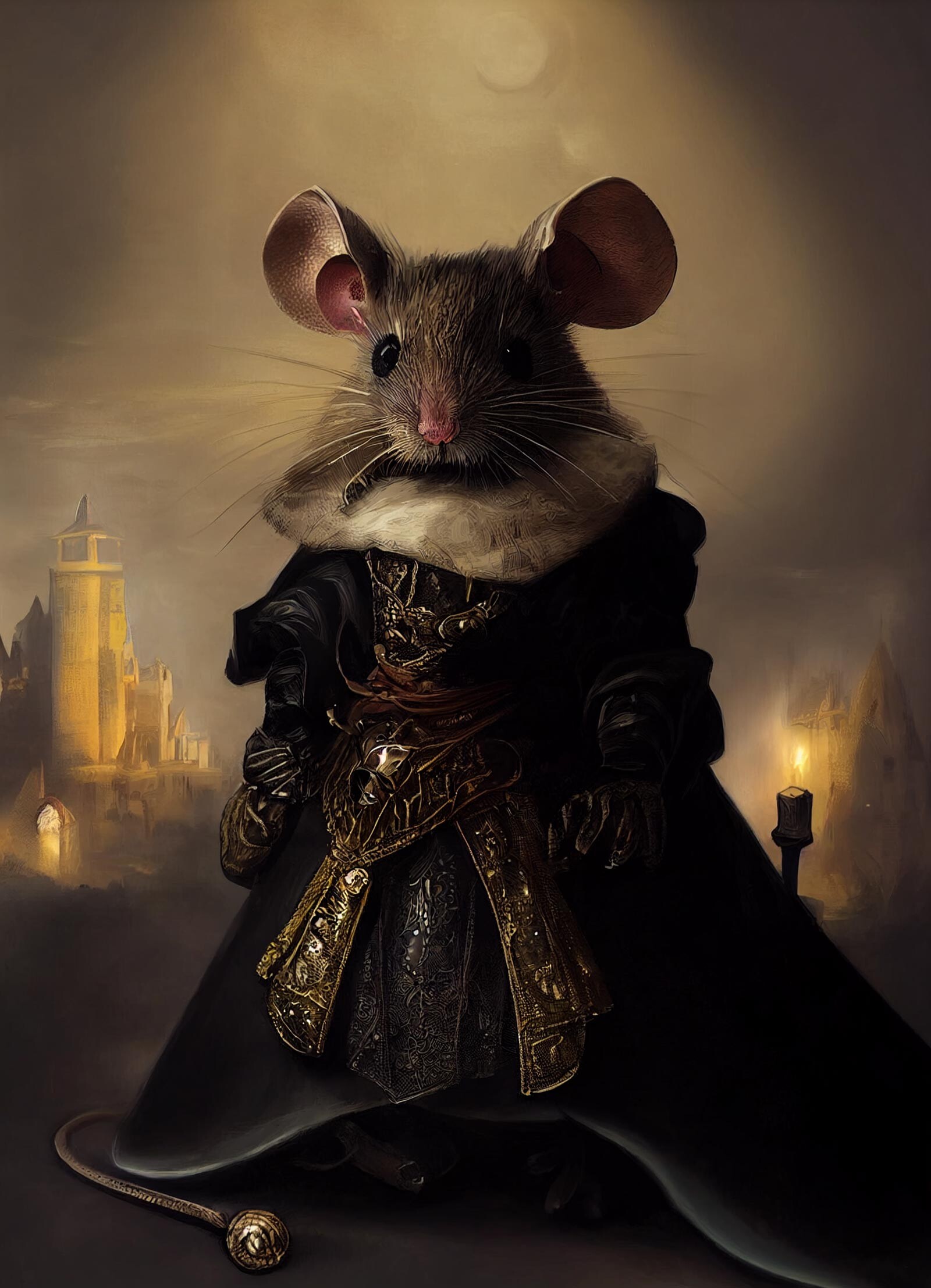 ArtStation - Grand Vizier, a Mousefolk not to cross, D&D character concept