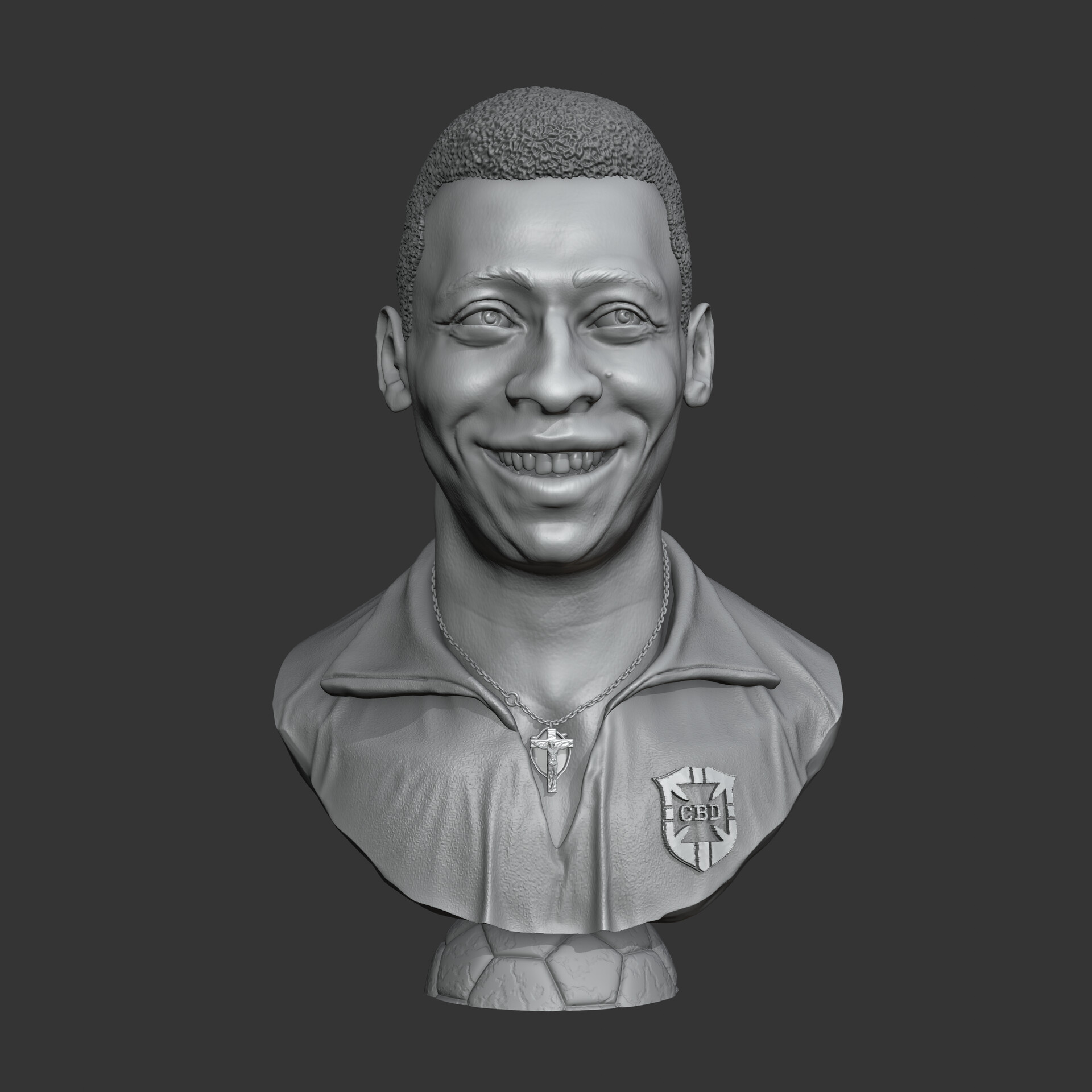 ArtStation - Pele bust for 3d printing