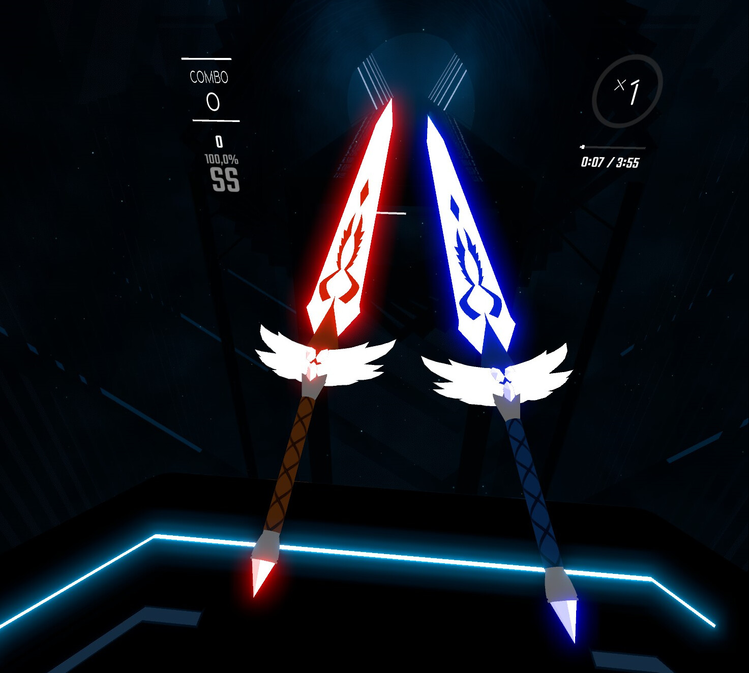 ArtStation - Heaven's Wheel Swords for Beat Saber