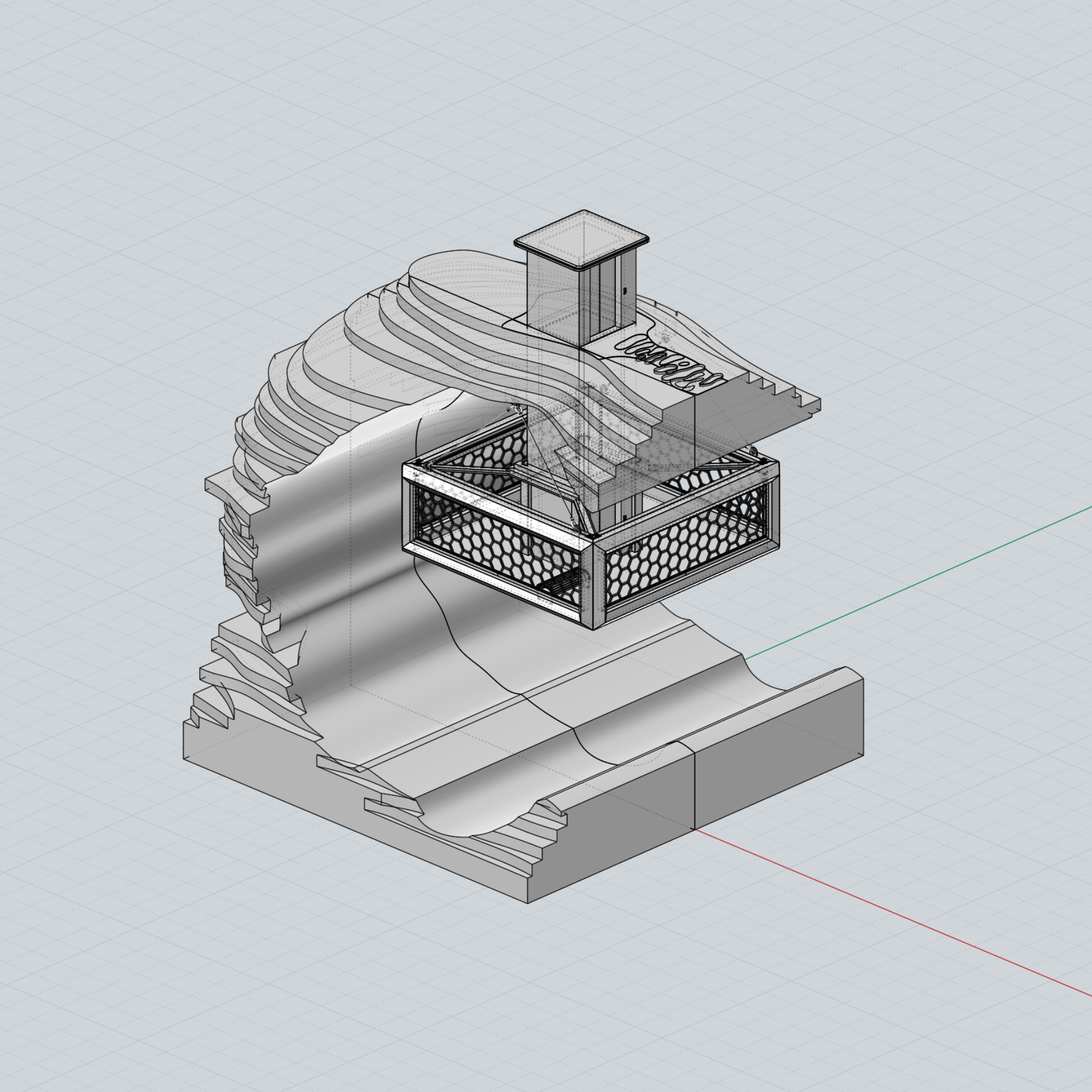 Roman Pavlovski - Lift - Iso 3D Art