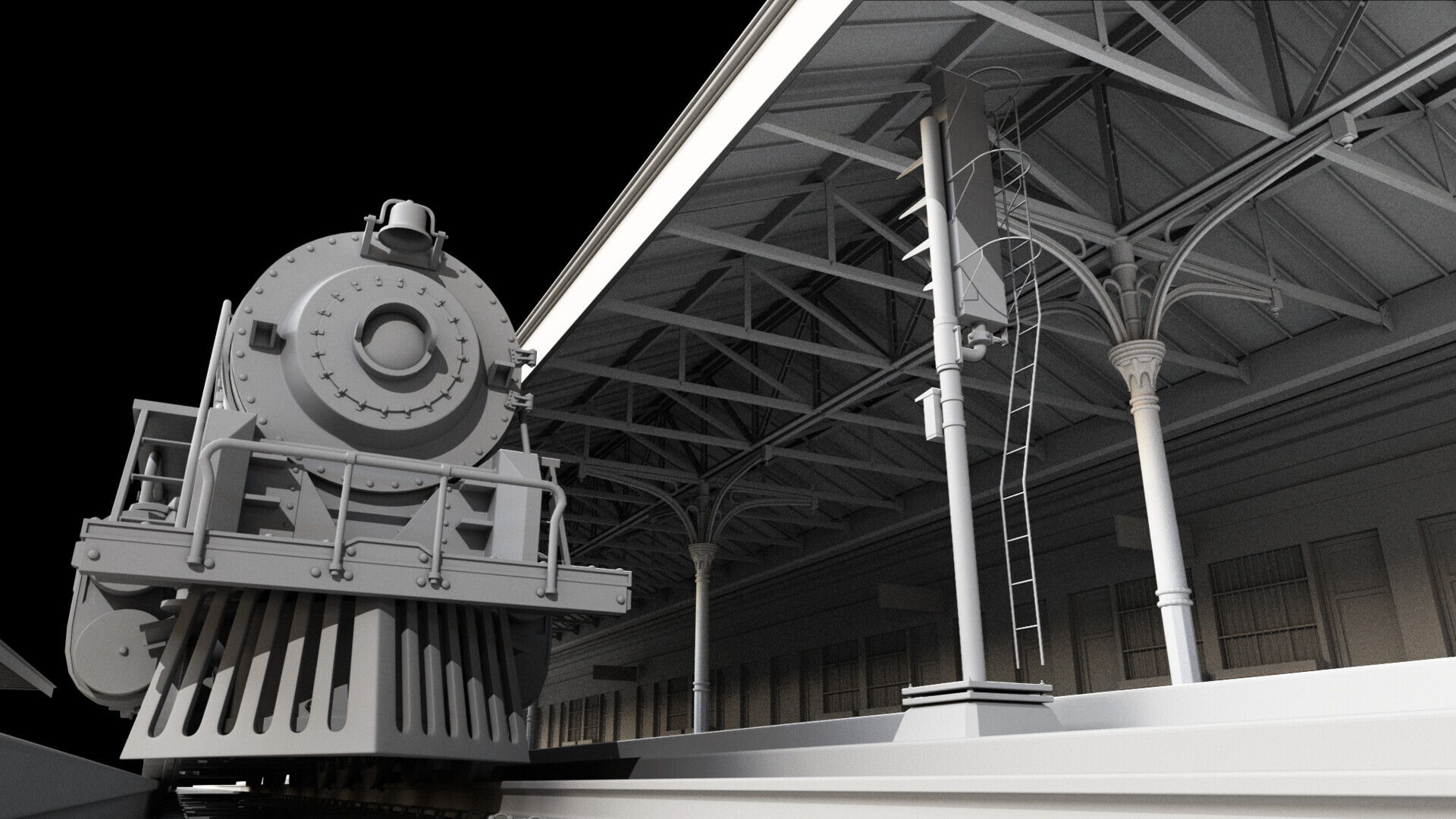 ArtStation - Platform & Train