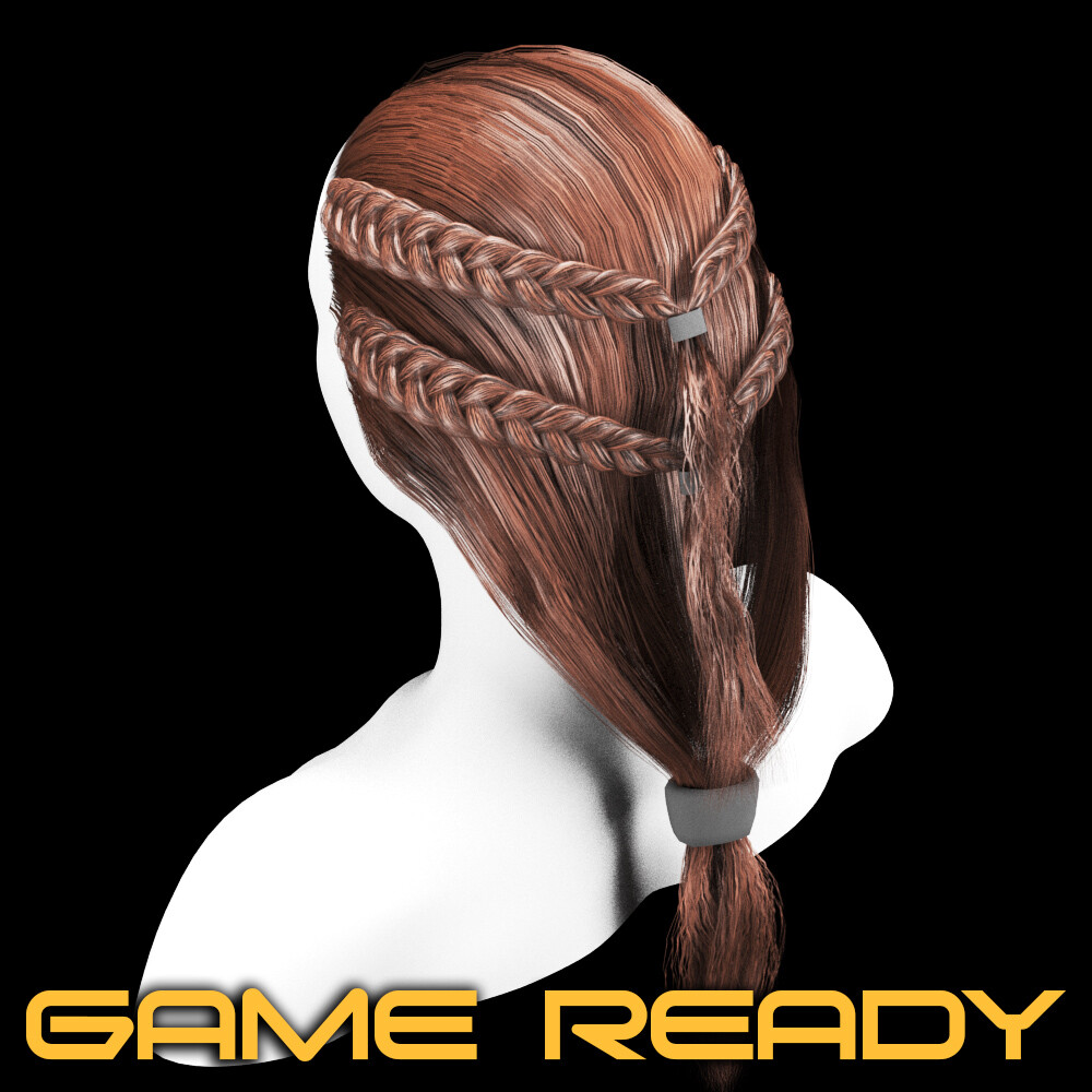 ArtStation - game ready hair