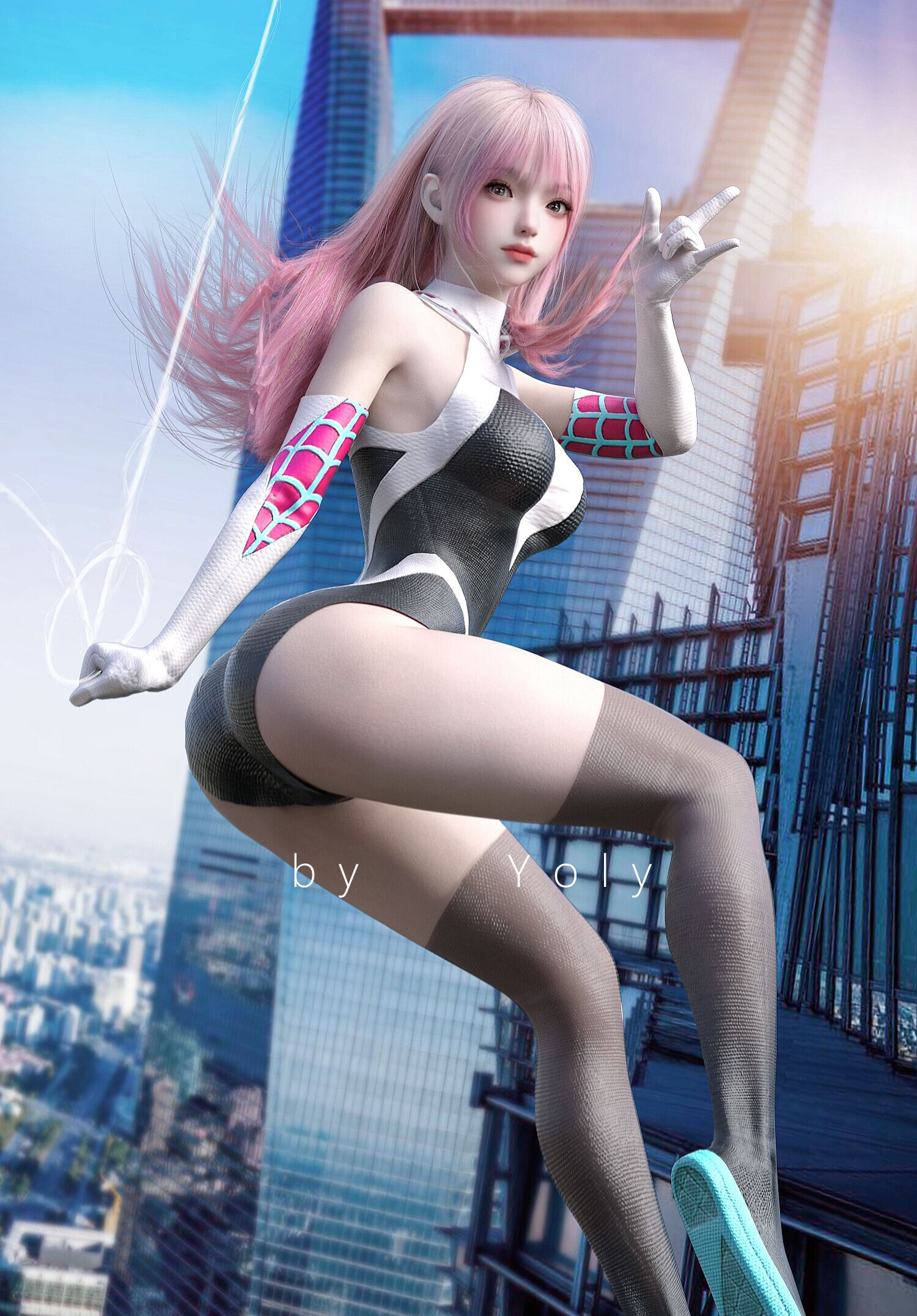 ArtStation - Yoly 莜莉 #070 Spider Gwen