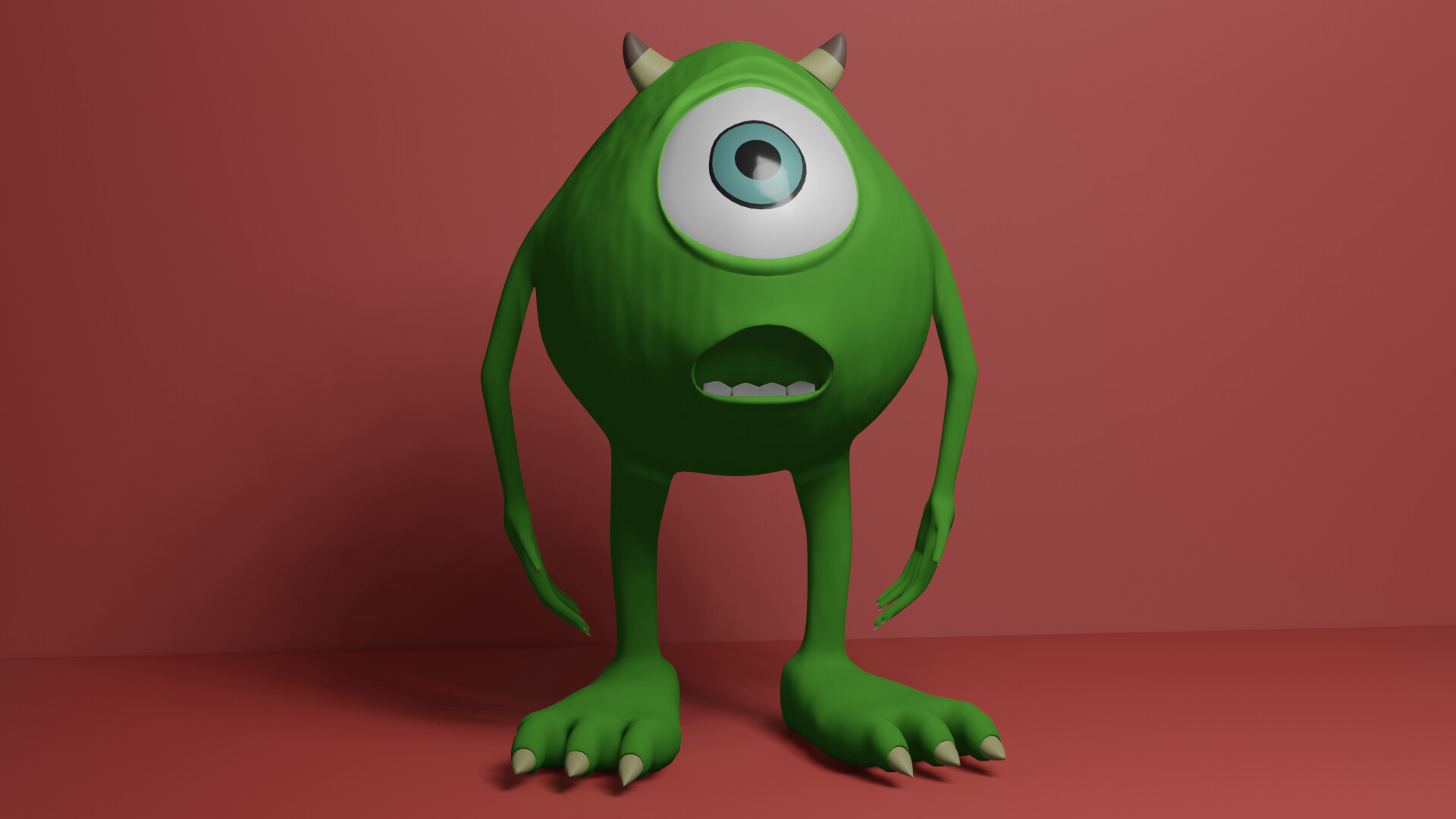 ArtStation - Mike Mazowski from "Monsters" movie👻