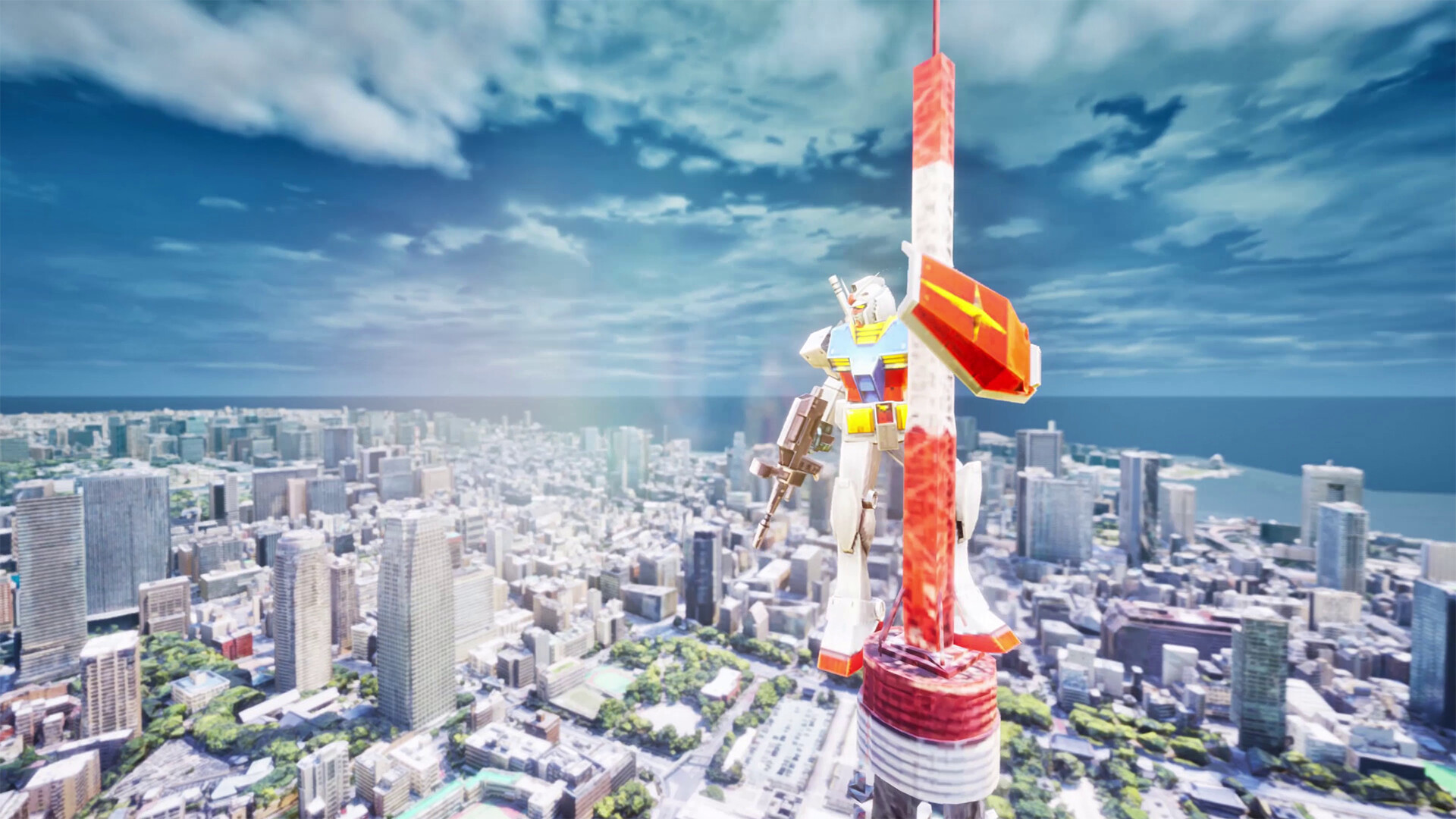 ArtStation - RX-78-2 Gundam Model spotted on top the Tokyo Tower! Shiba ...