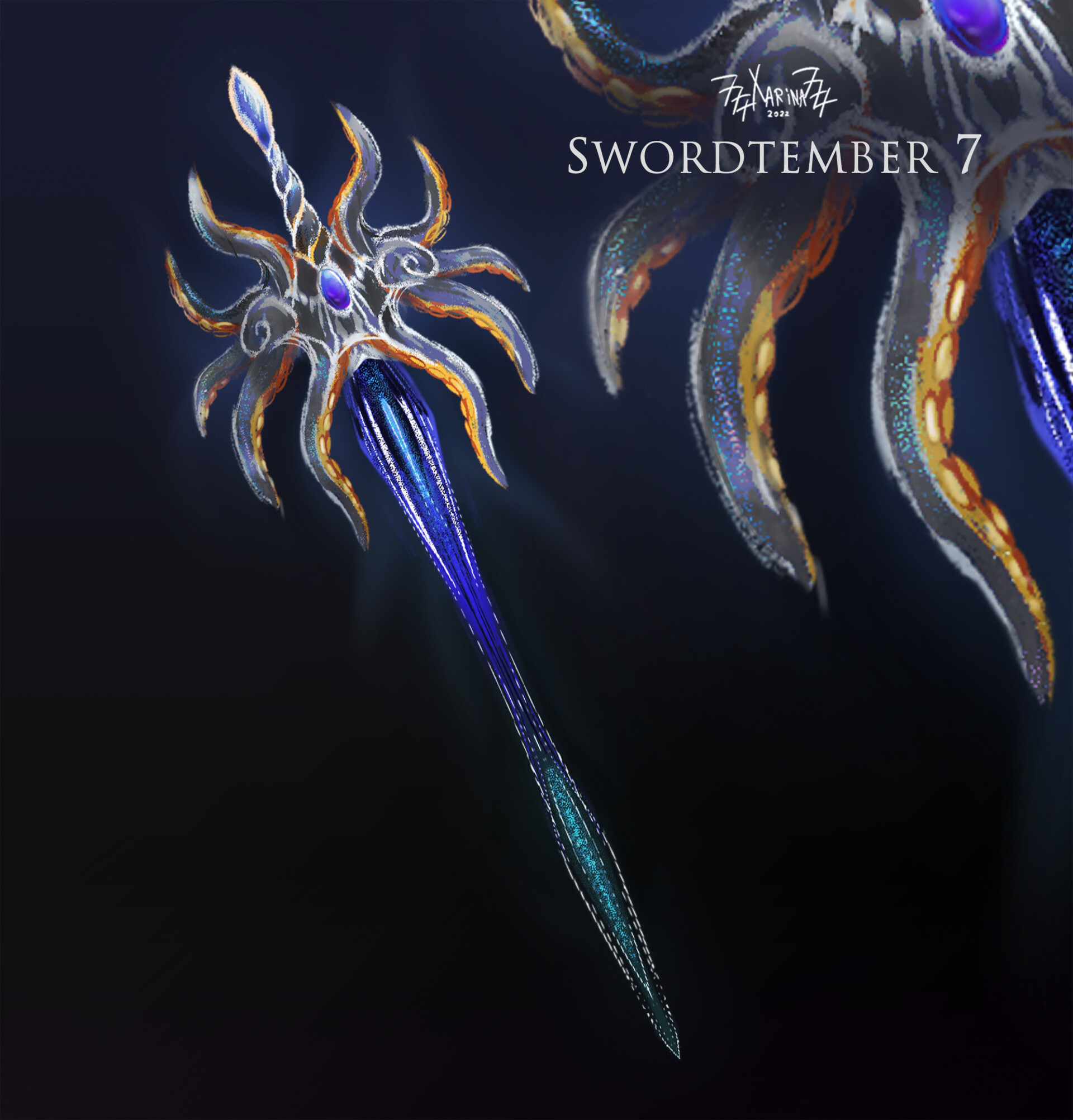 ArtStation - Swordtember Cephalopod DAY 7