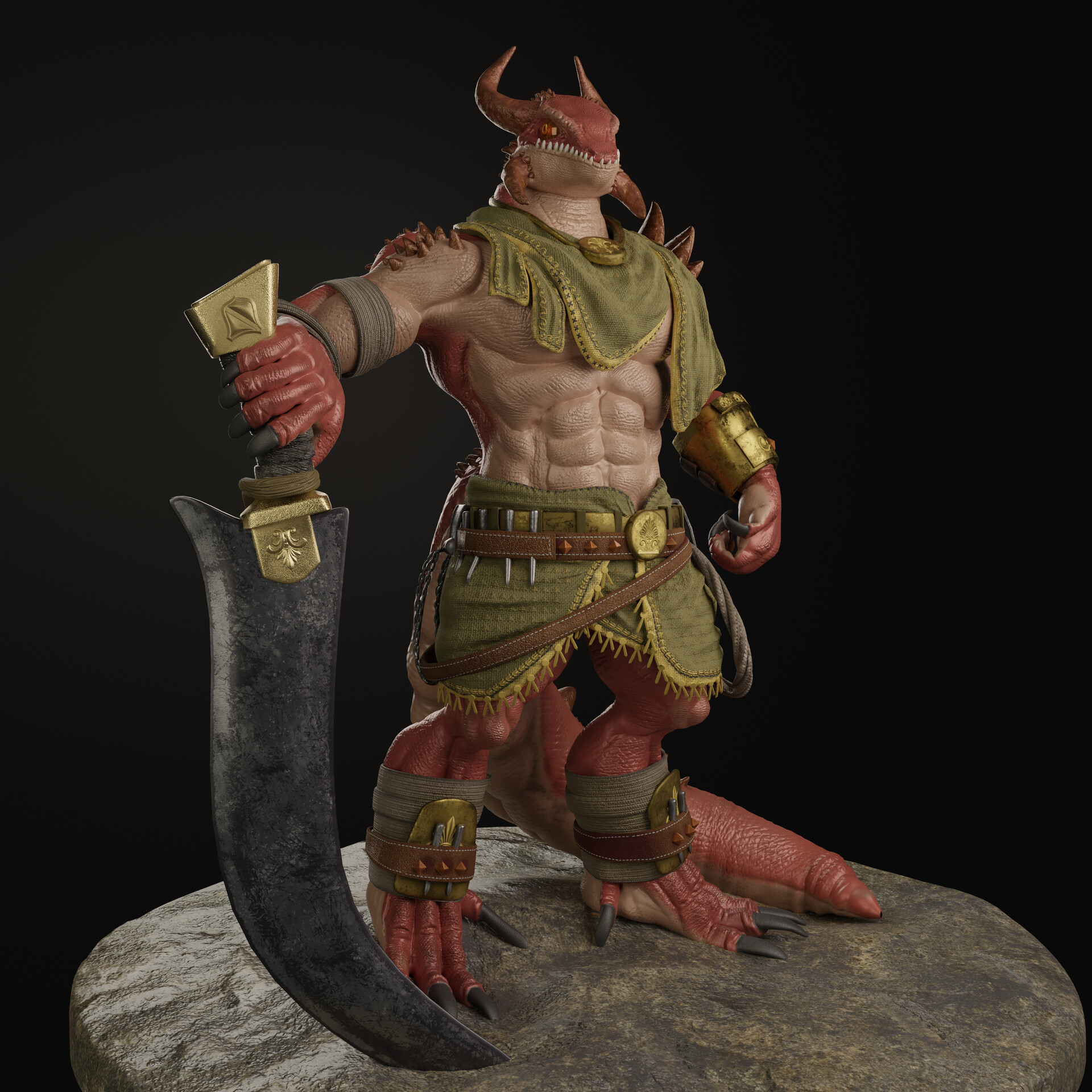 ArtStation - Lizard Warrior