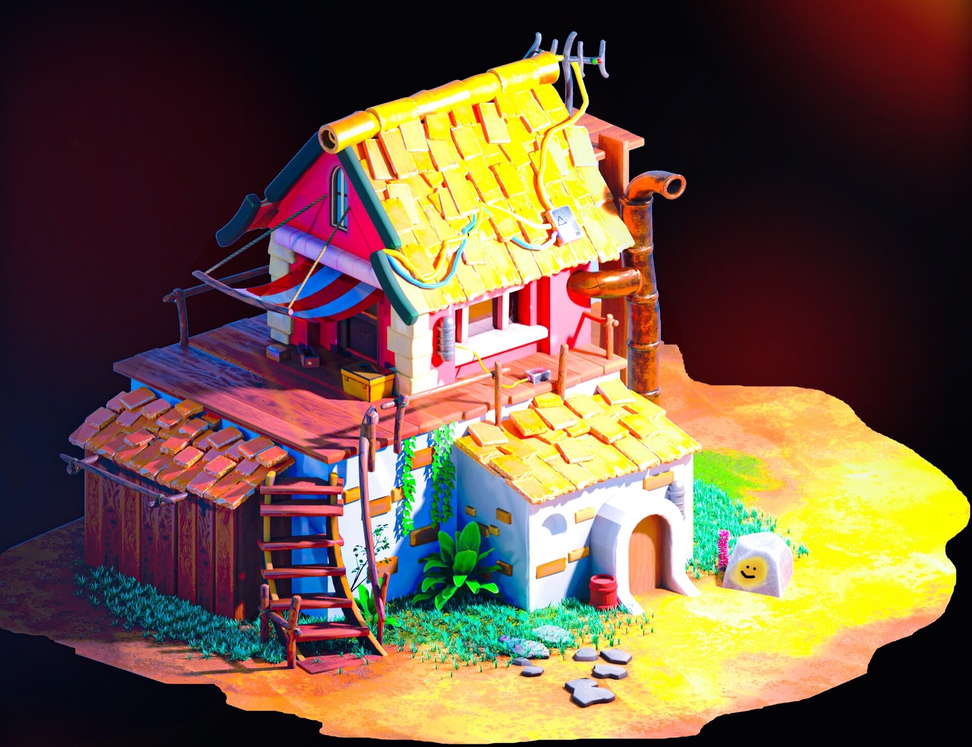 ArtStation - Stylized Home 3d Modeling