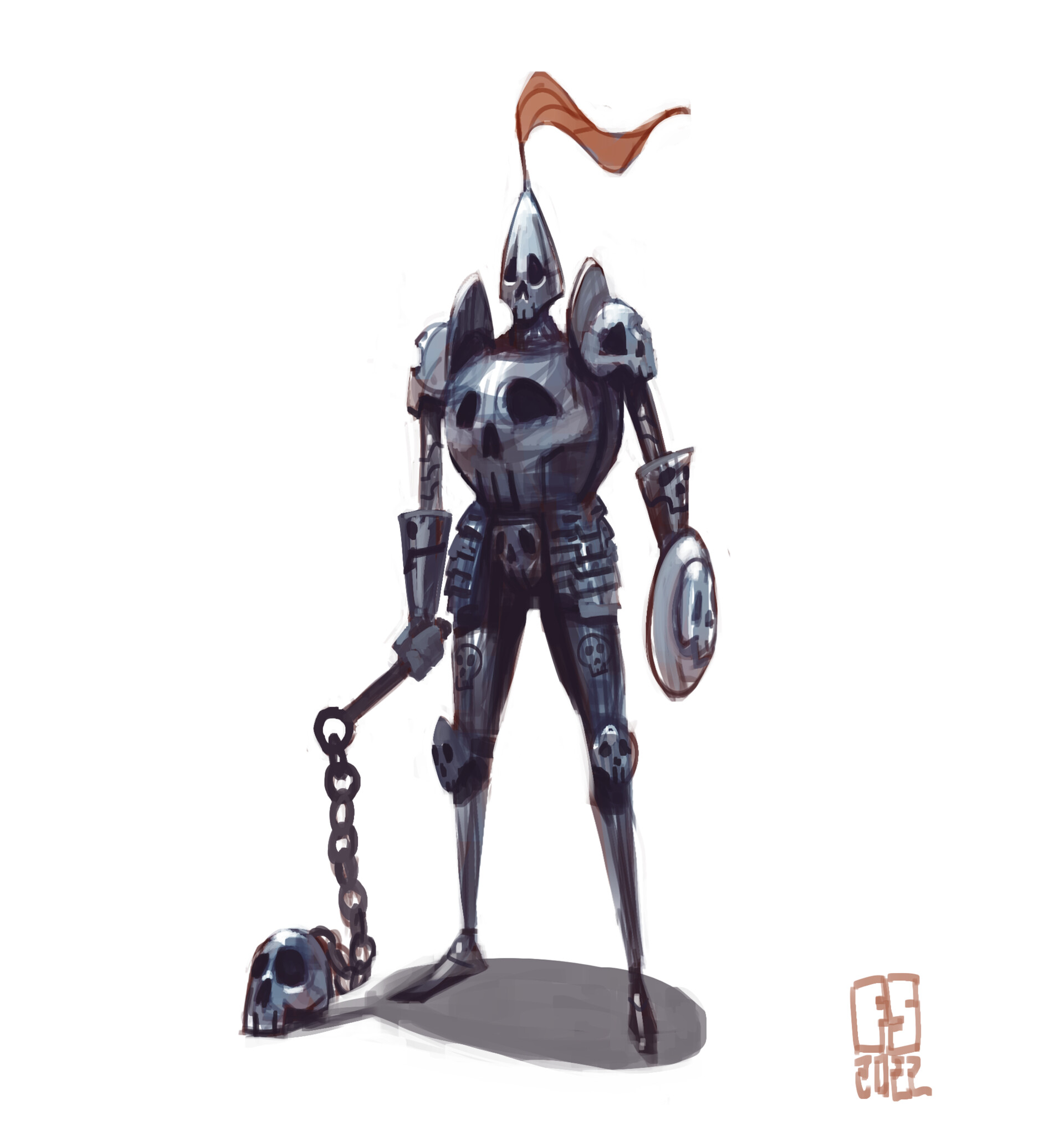 ArtStation - death knight doodle