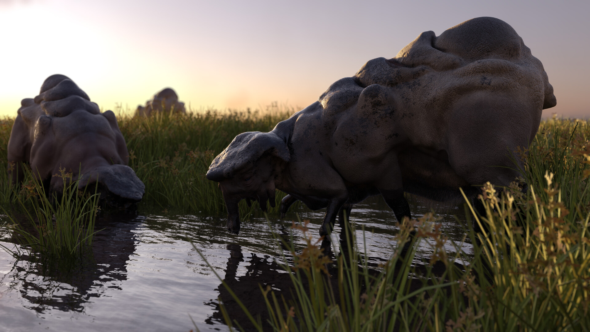 ArtStation - Swamp Cattle Creature