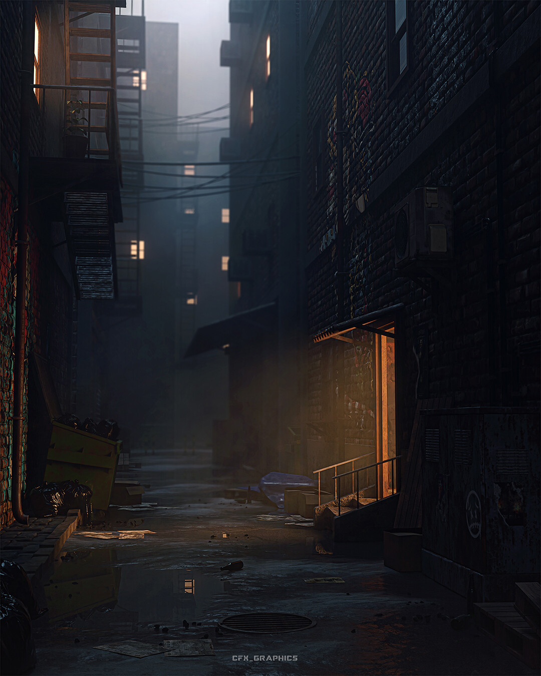 ArtStation - Alley 2