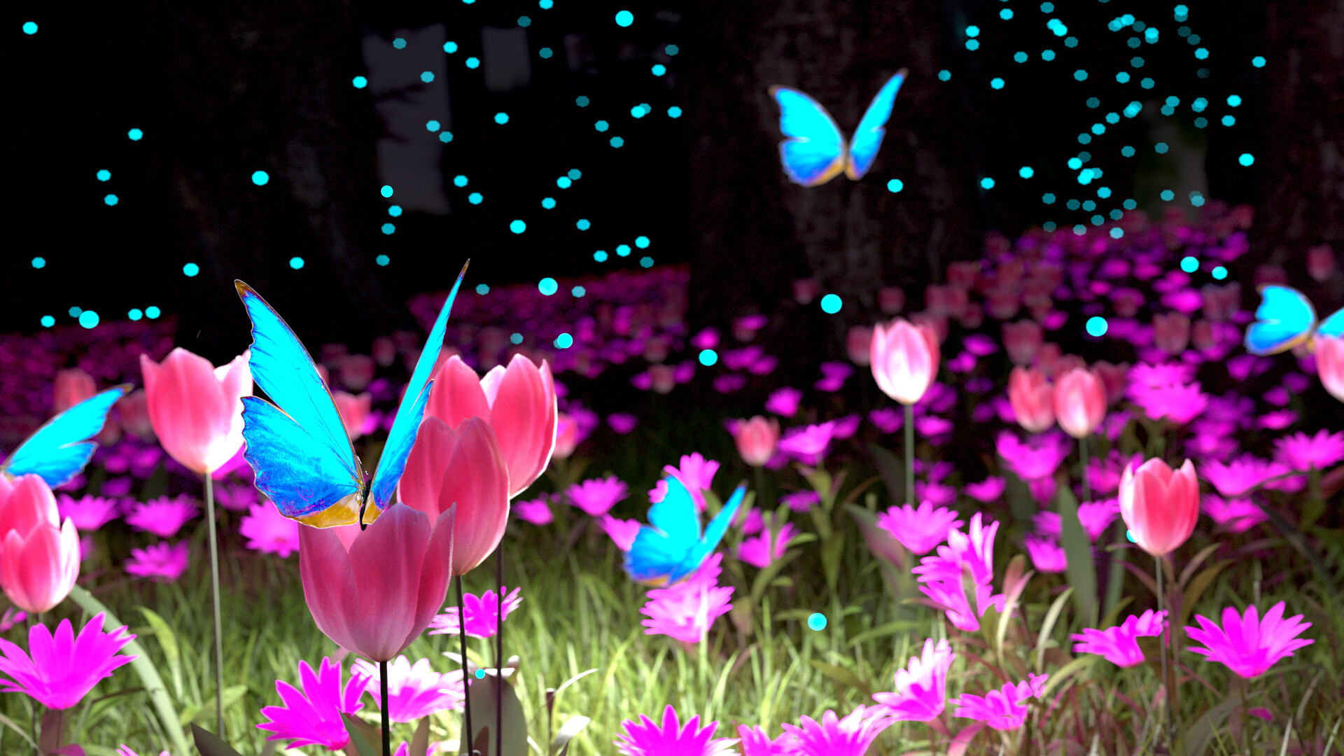 ArtStation - Butterflies in the night