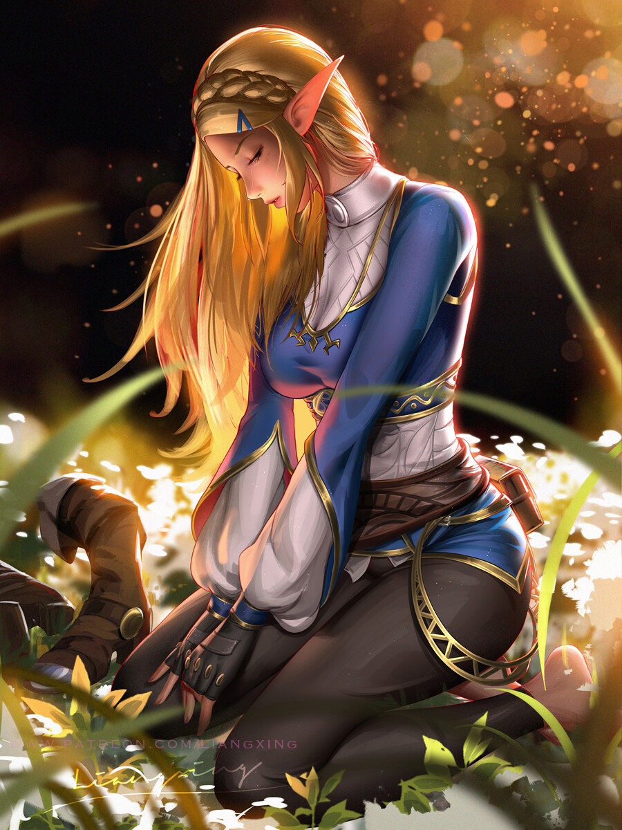 Princess Zelda By Liang Xing Rimaginaryelves