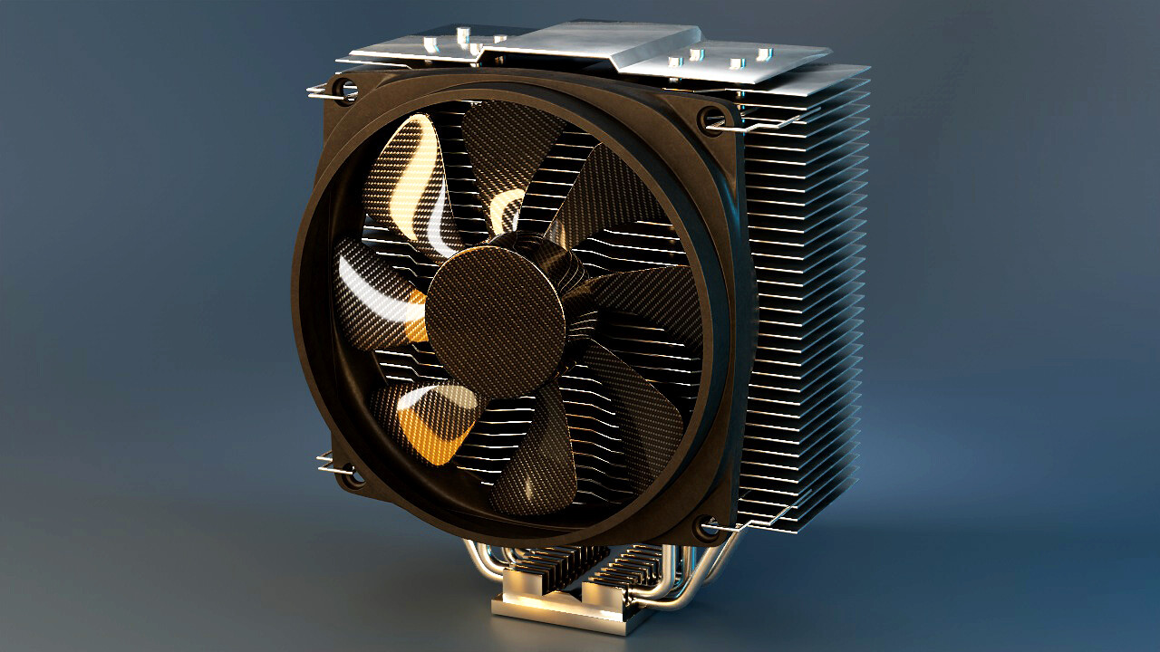 ArtStation - Hard Surface CPU Cooler Modeling