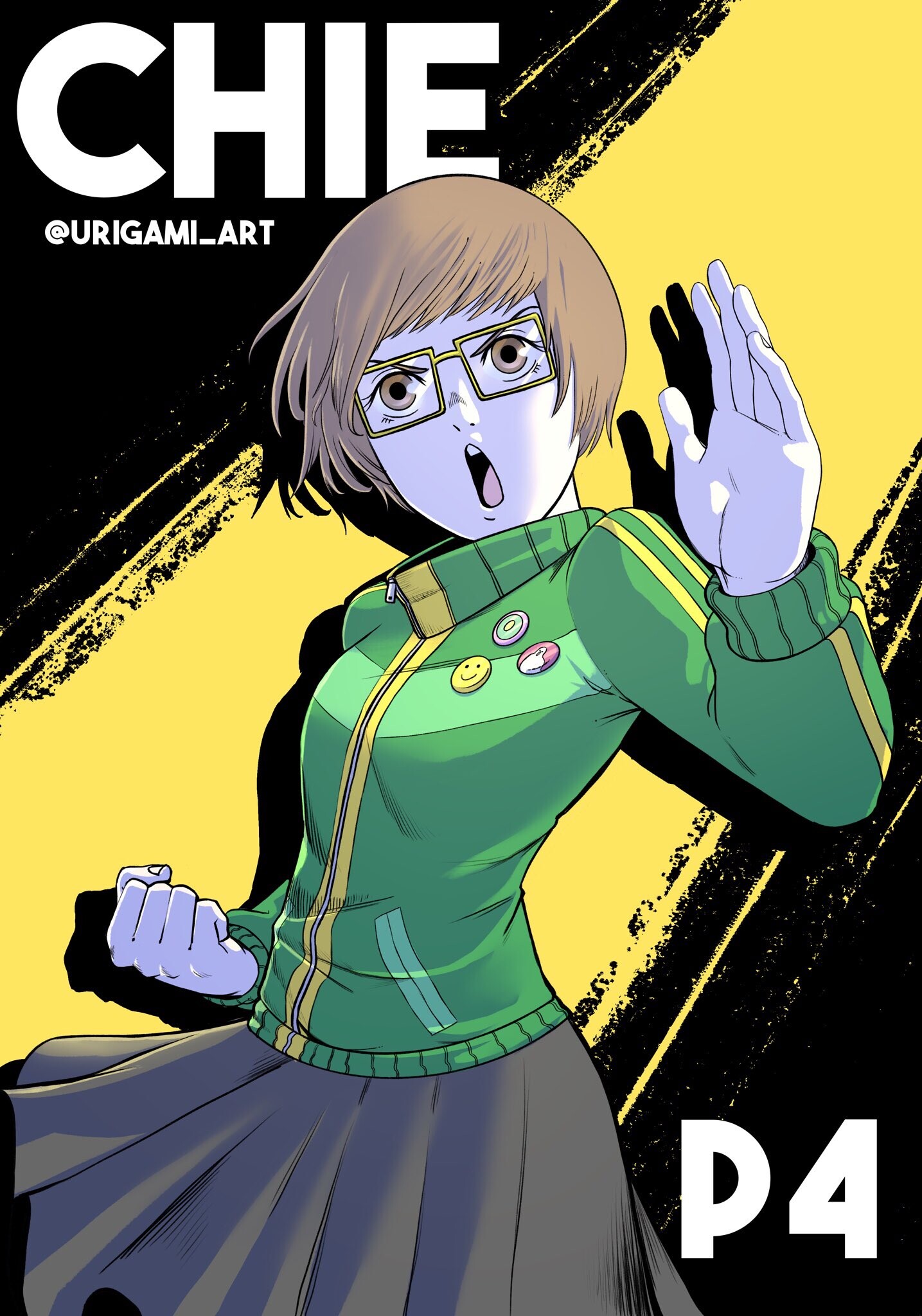 ArtStation - Chie from persona 4 fanart