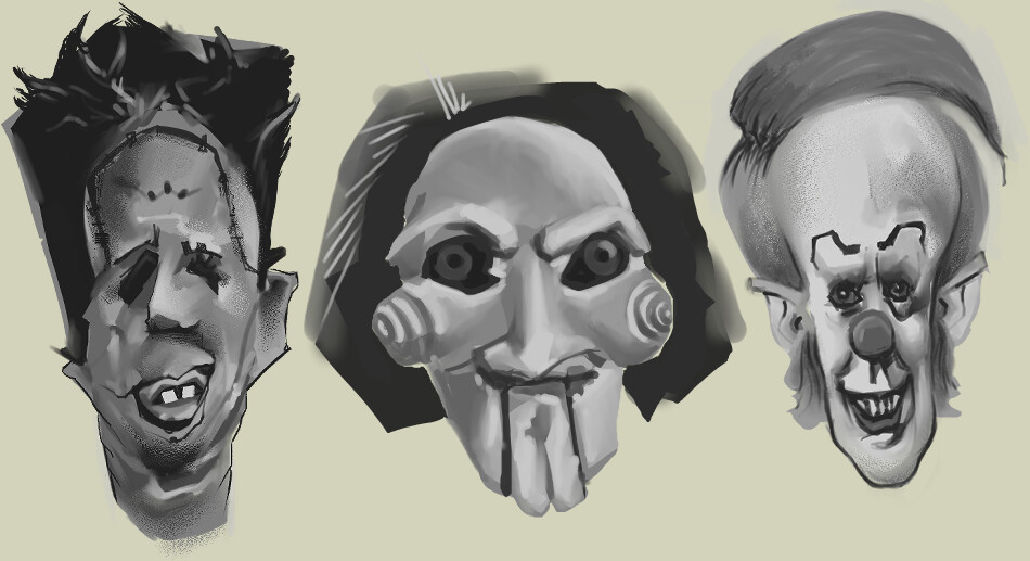ArtStation - Some movie villian sketches