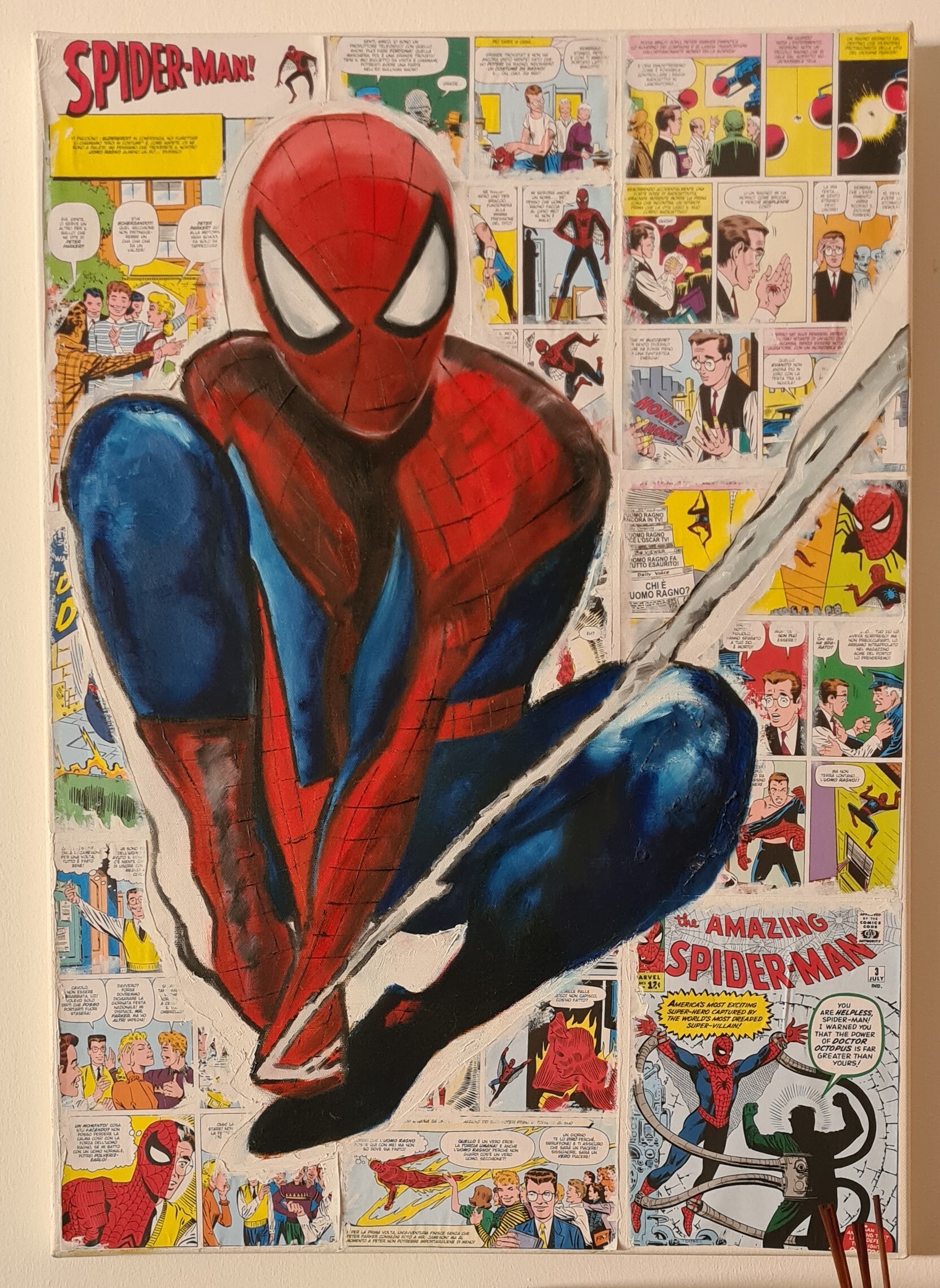 Federica Romanazzi - Spidey oil painting