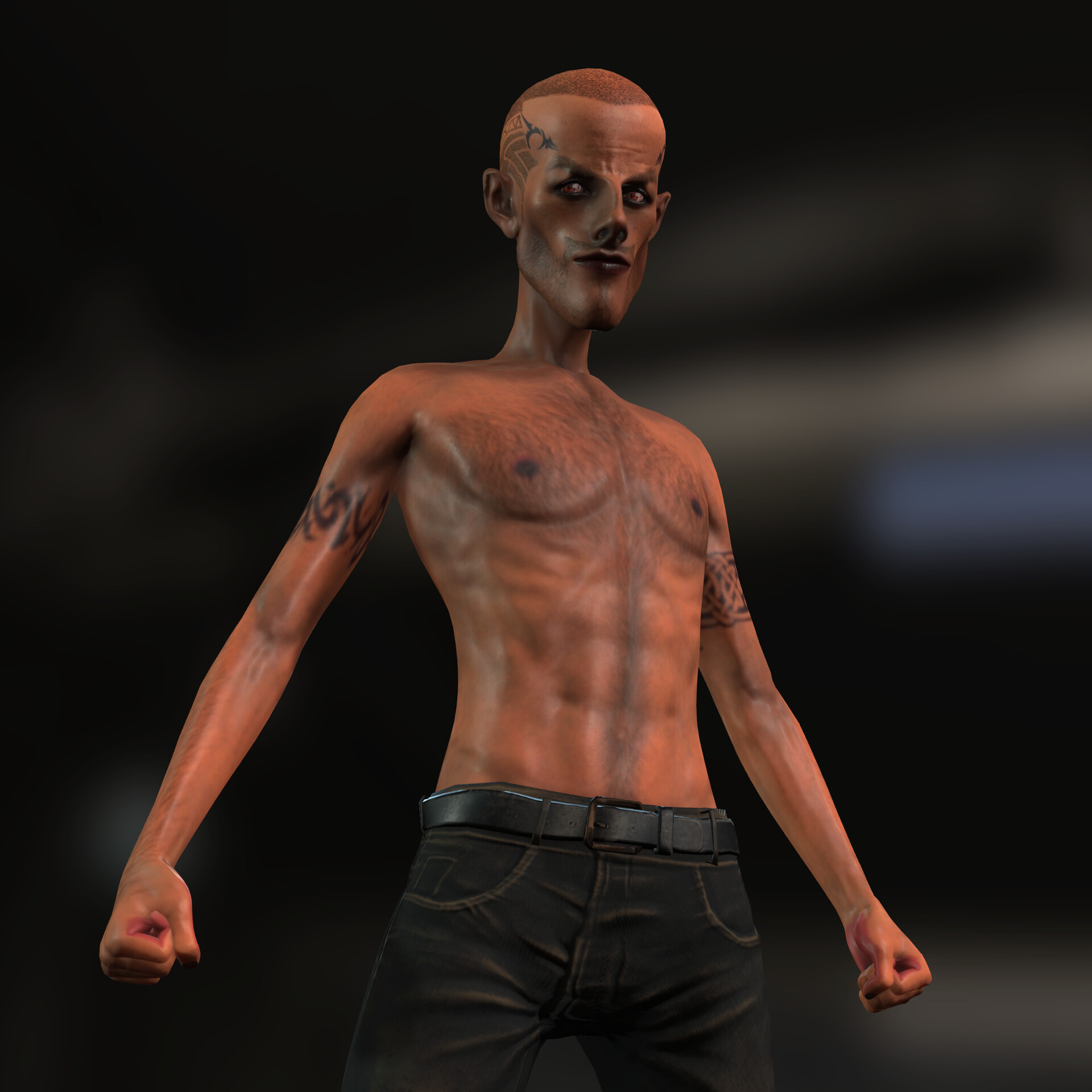 ArtStation - Fantasy Tattooed Character