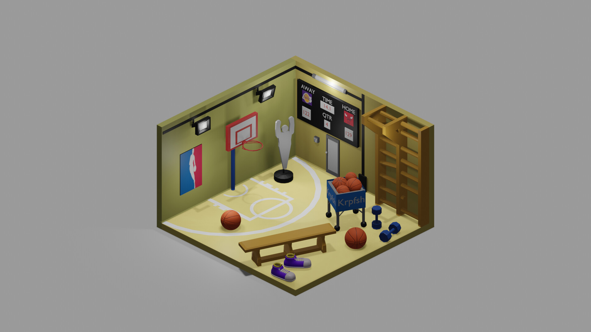 ArtStation - Basketball playground