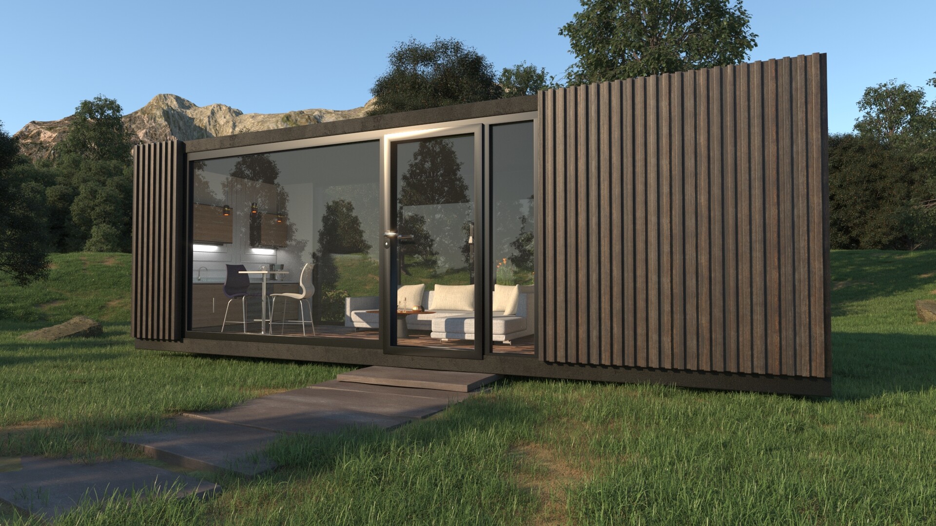 ArtStation - Shipping container glamp