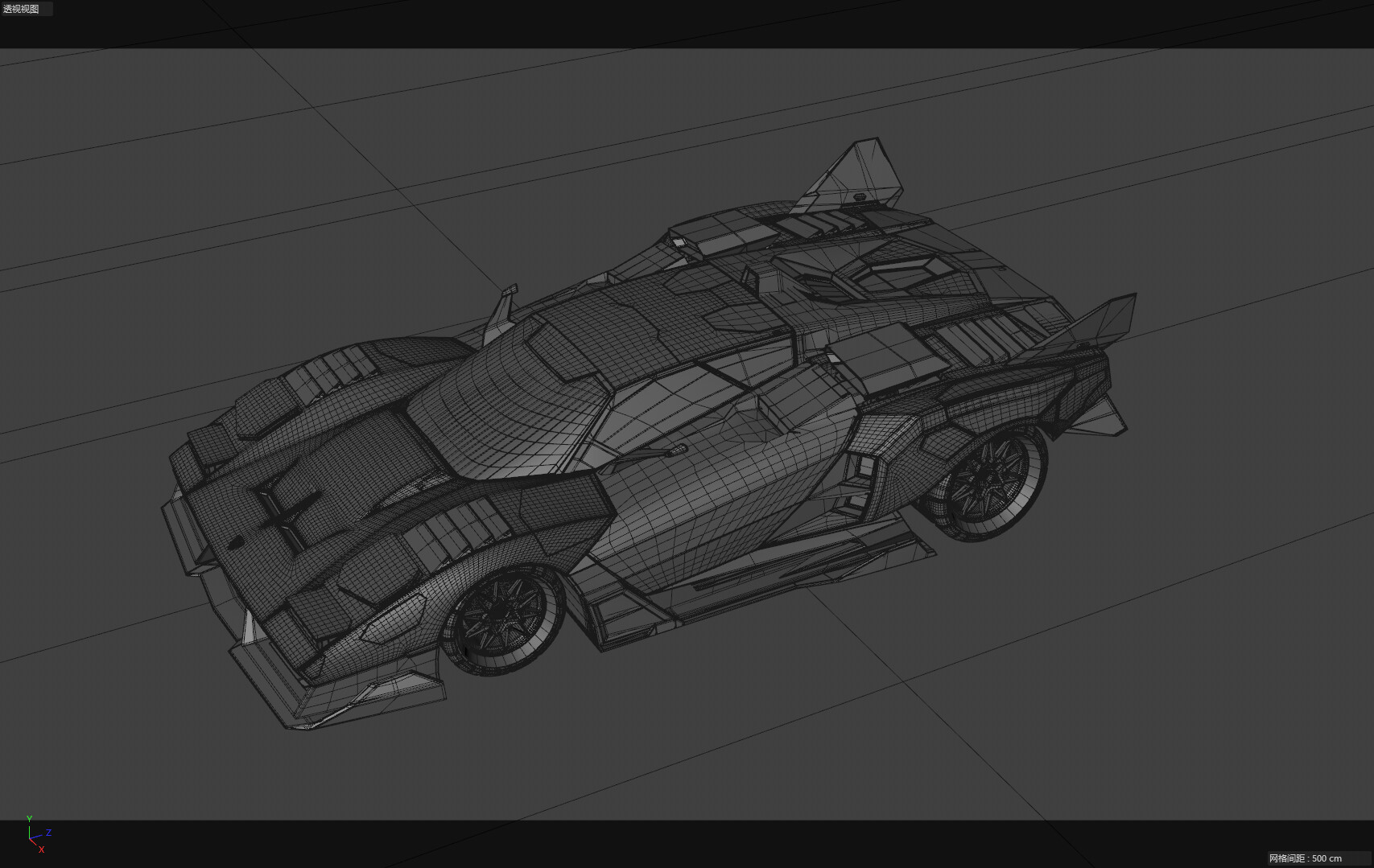 King Su - QQ Speed X Lamborghini Countach LP400/Car 3D Modeling