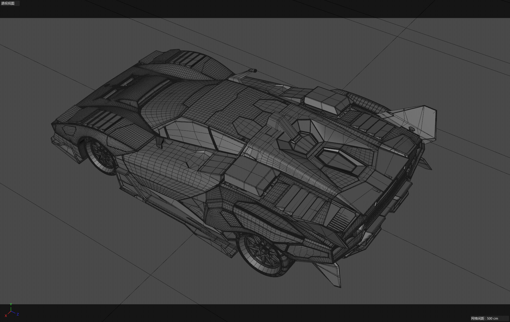 King Su - QQ Speed X Lamborghini Countach LP400/Car 3D Modeling