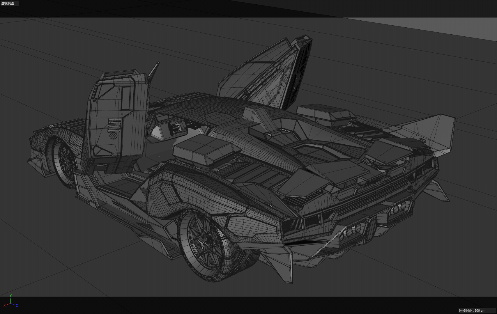 King Su - QQ Speed X Lamborghini Countach LP400/Car 3D Modeling