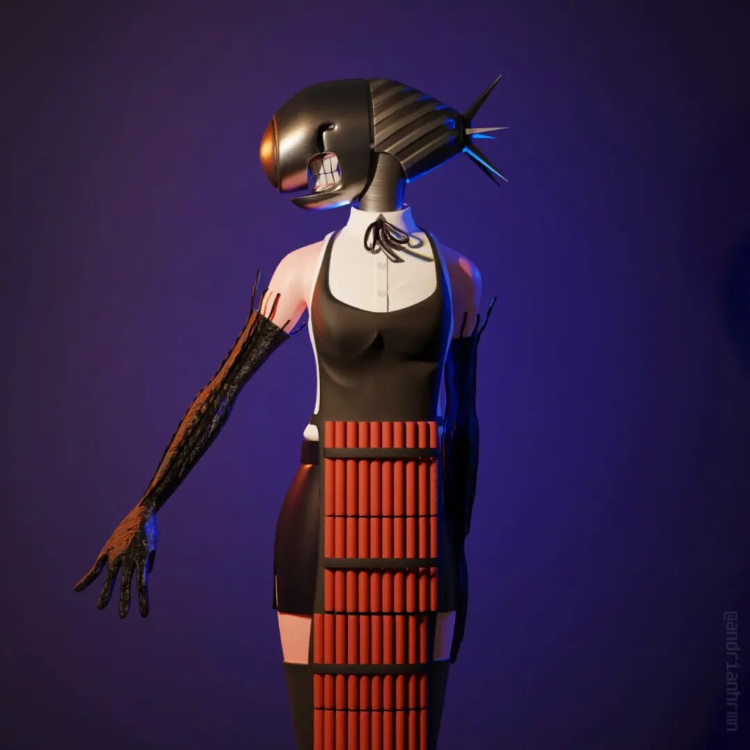 Avetetsuya Studios - Reze chainsawman 3D modeling