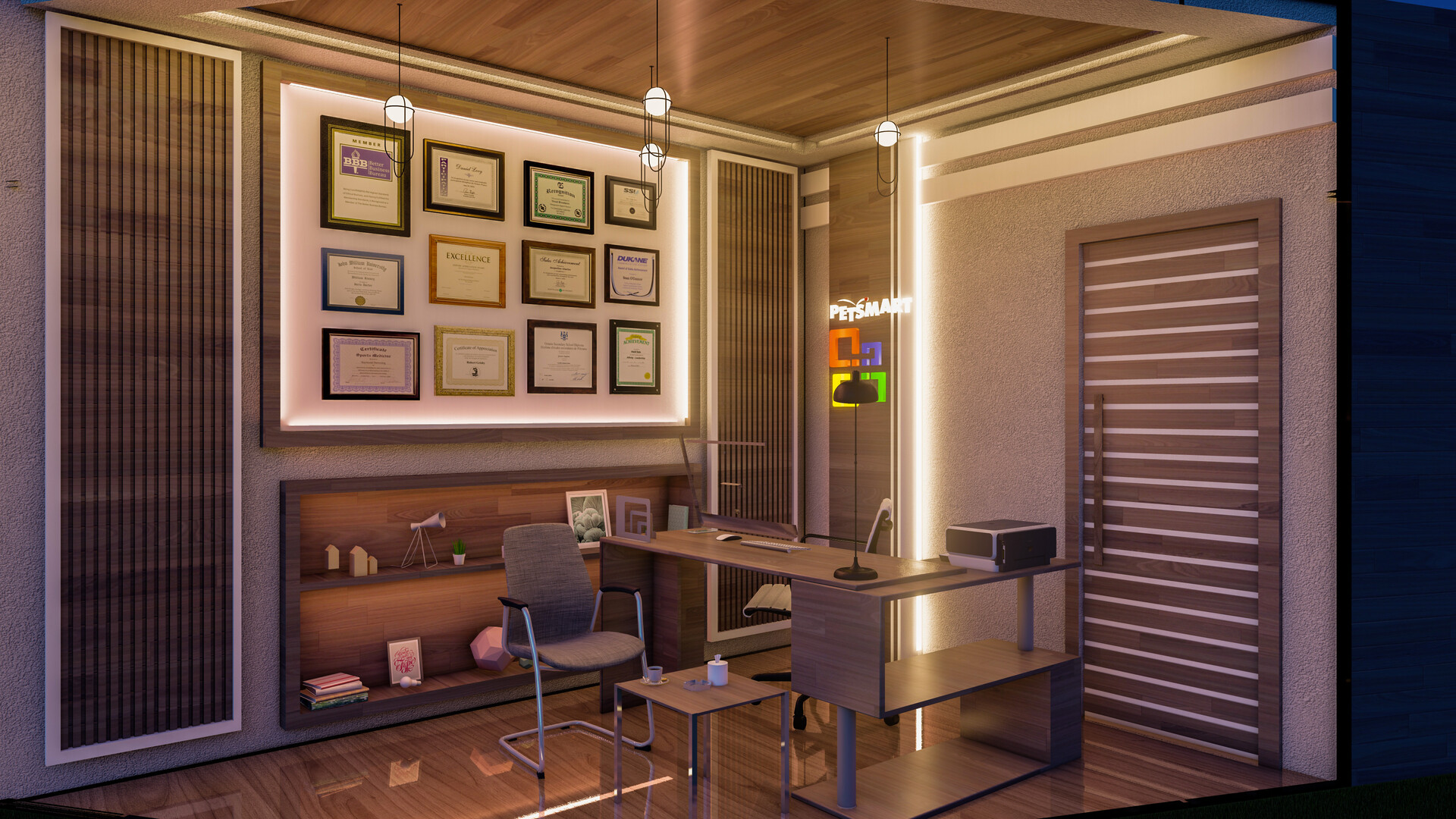 ArtStation - Interior design for an personal Office