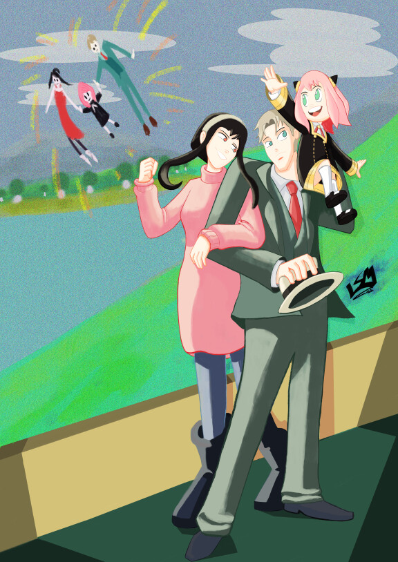 ArtStation - Spy Family Portrait!