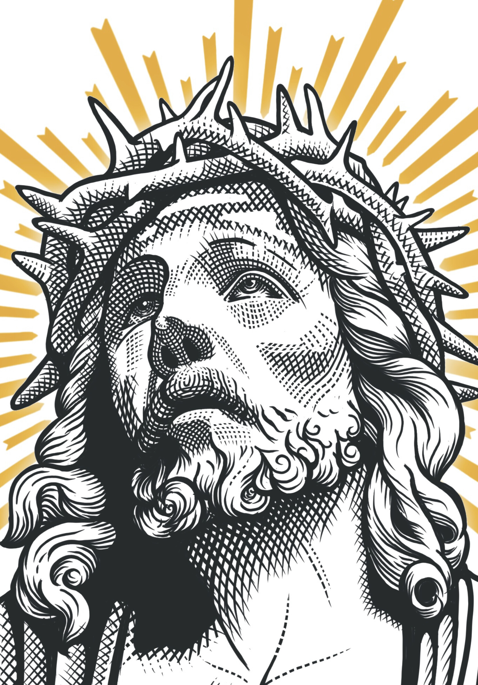 ArtStation - Crosshatch Christ