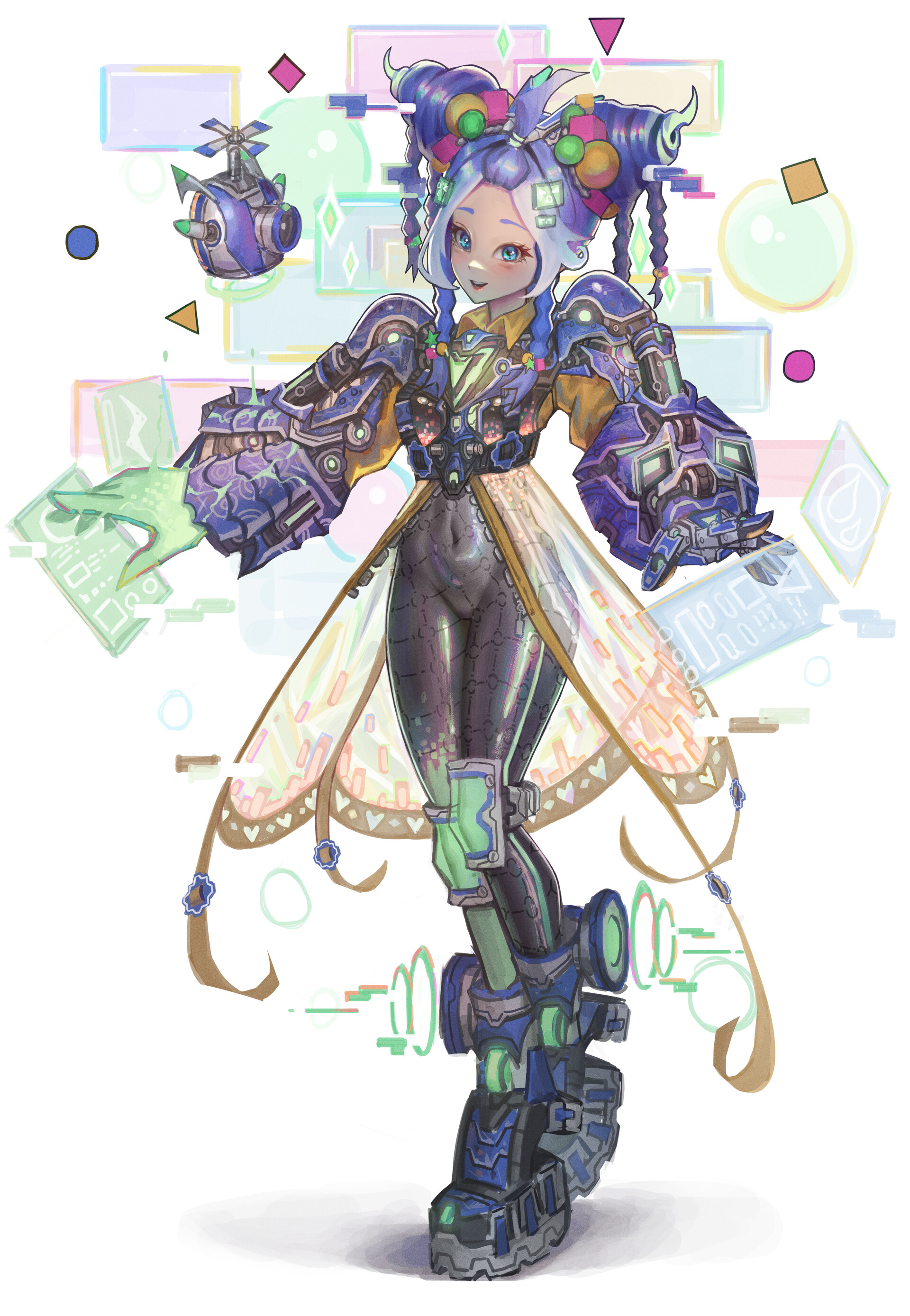 ArtStation - hologram girl