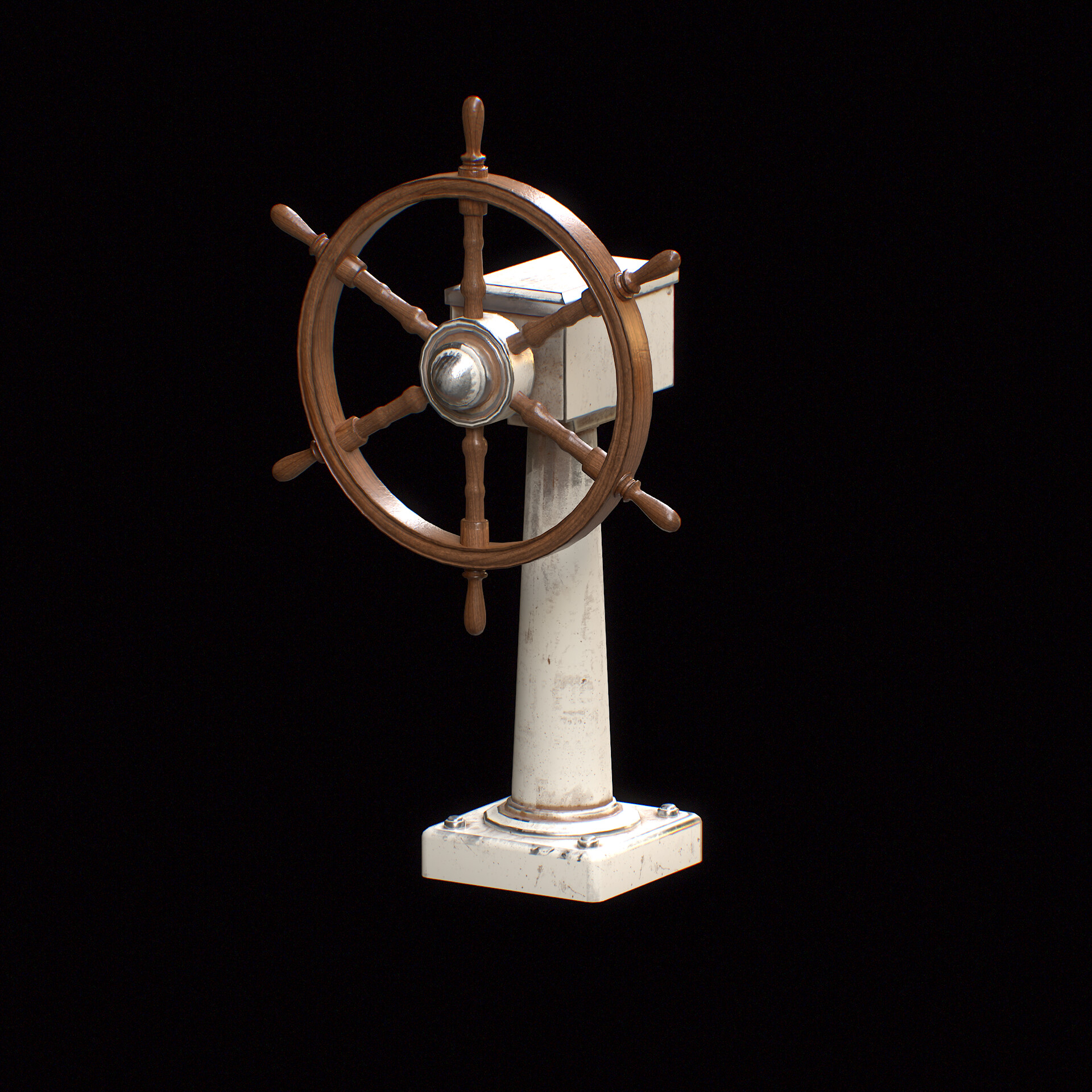 ArtStation - HMAS Cerberus - Steam Wheel