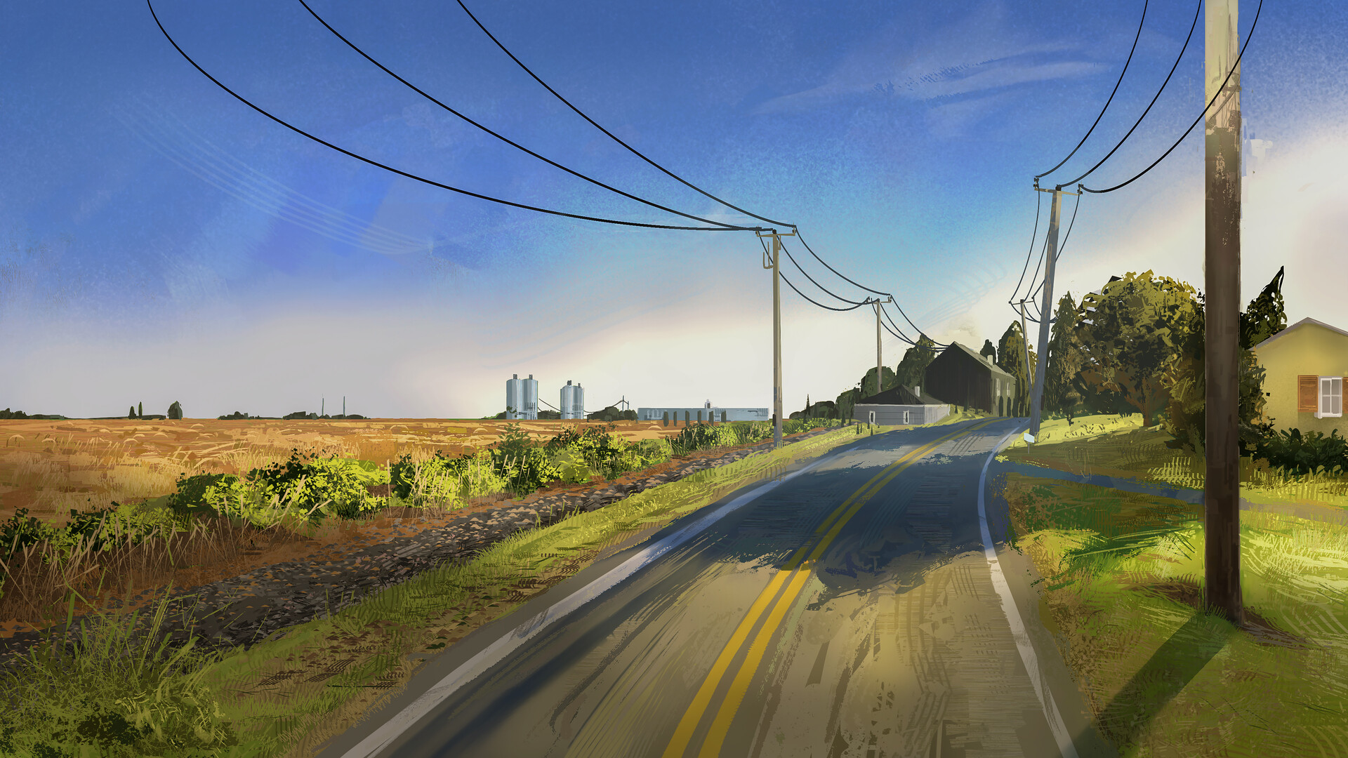 ArtStation - Illustration of random place