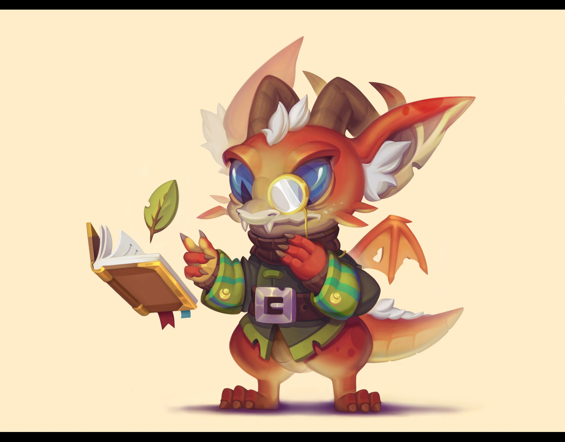 ArtStation - Dragon with Book