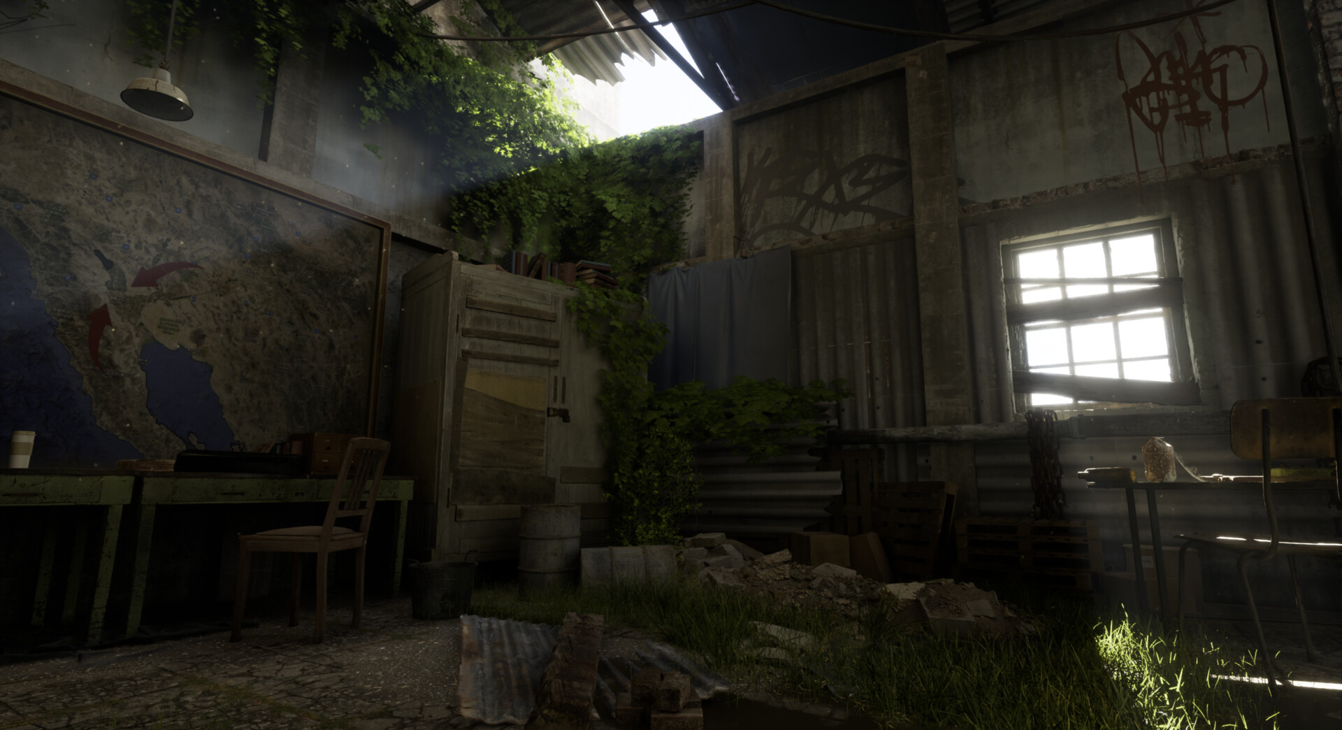 航 周 - displaced plant