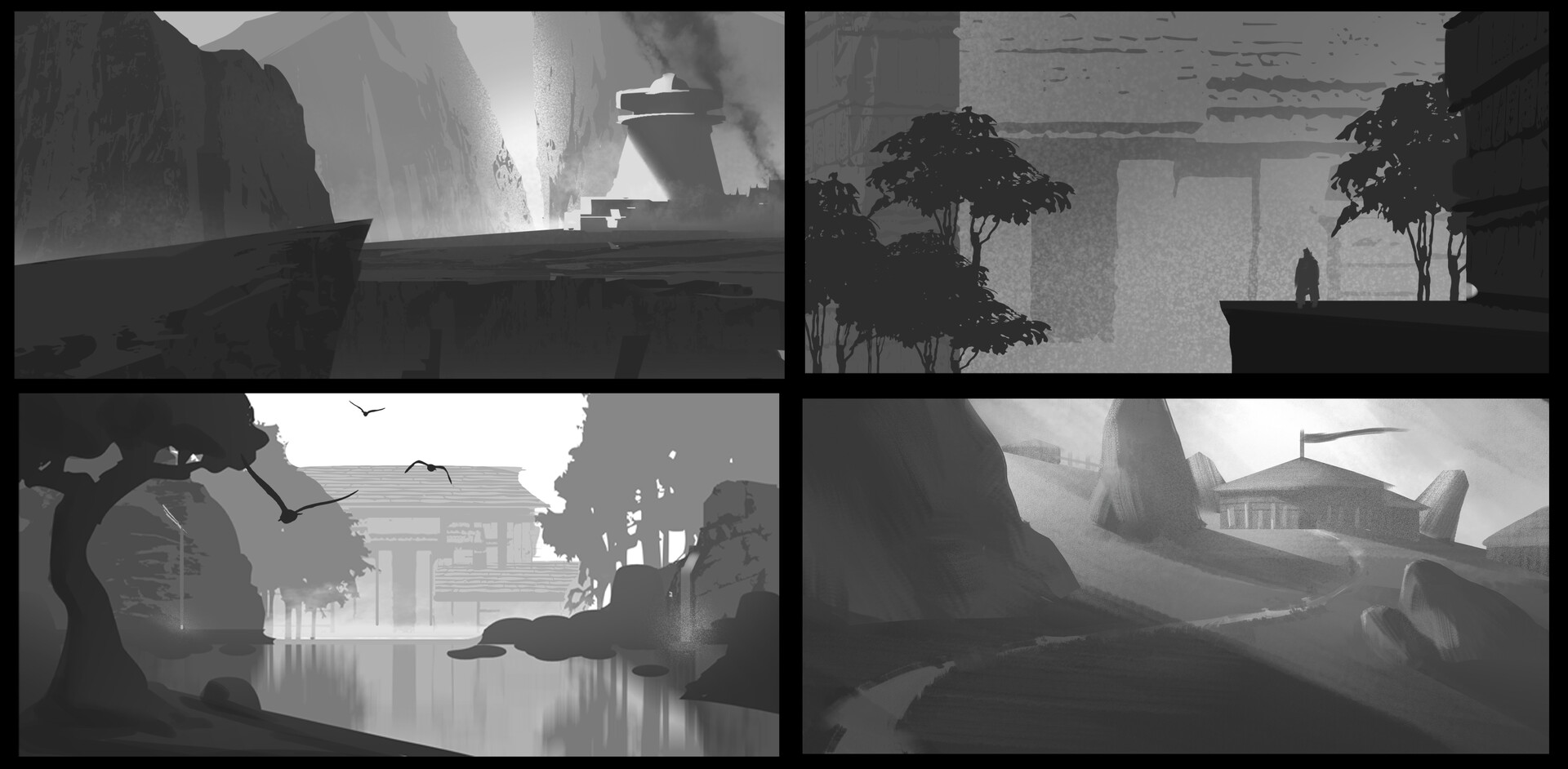 ArtStation - Environment Value Sketches