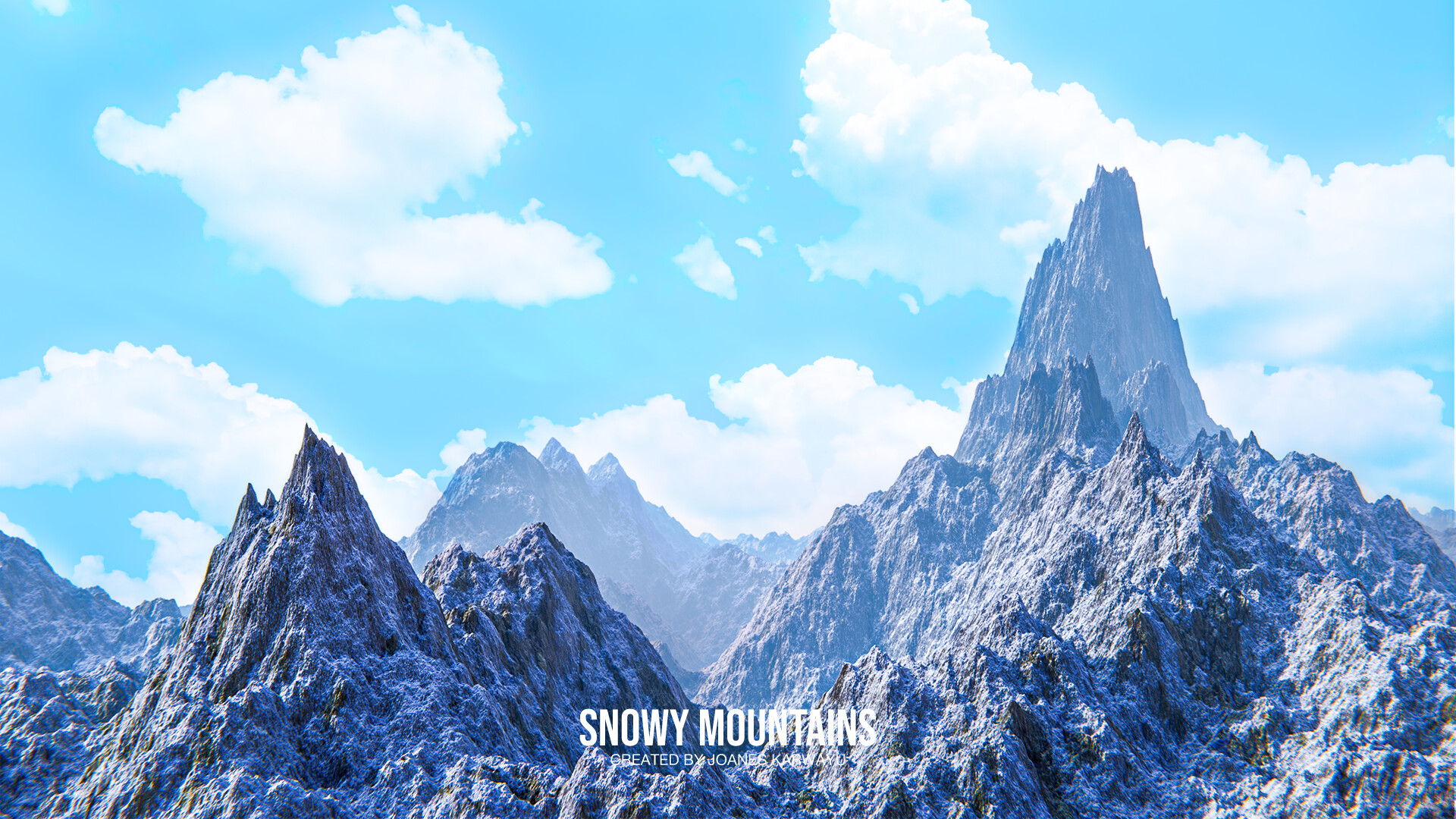 ArtStation - Snowy Mountains