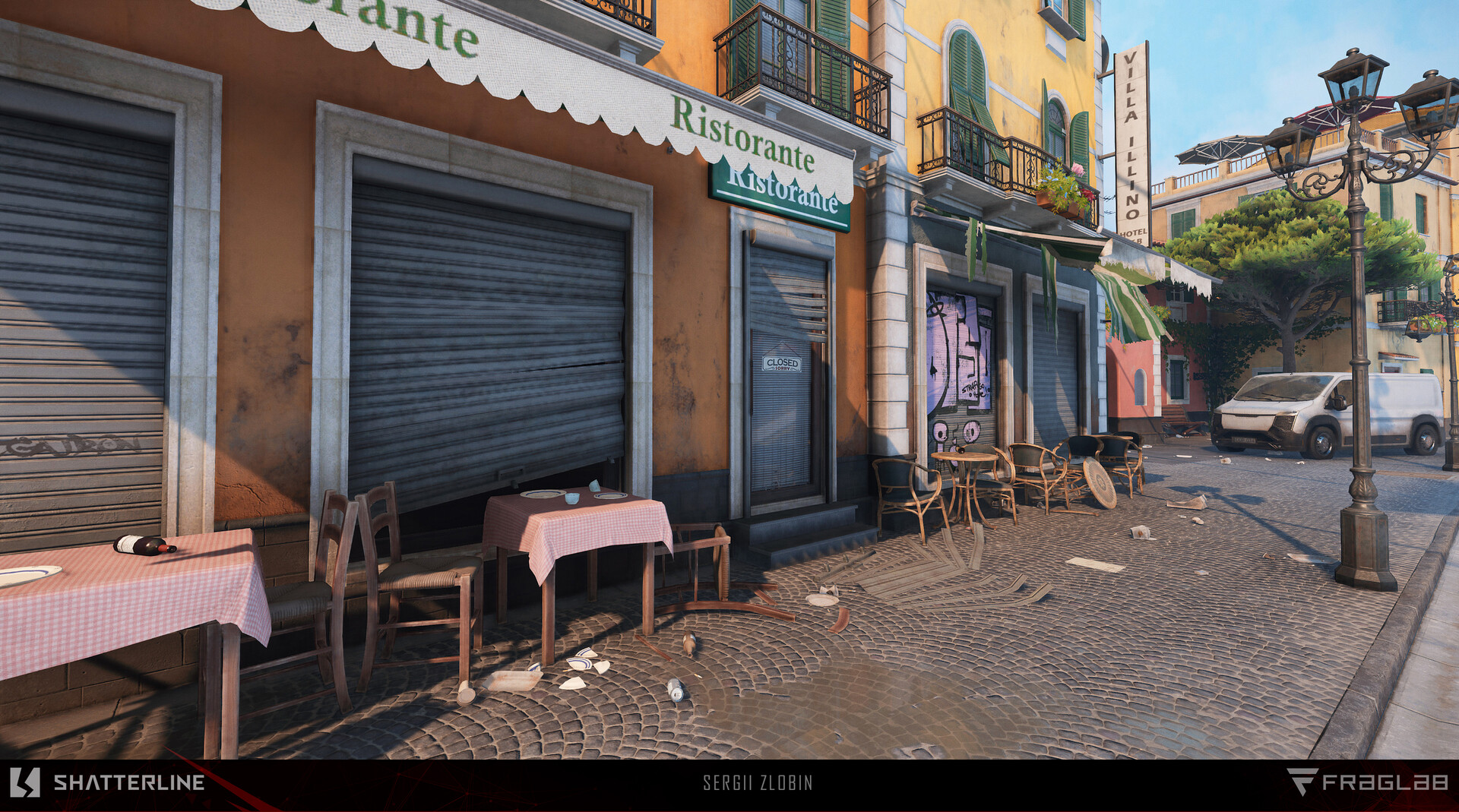 Sergii Zlobin - Shatterline - Old town map