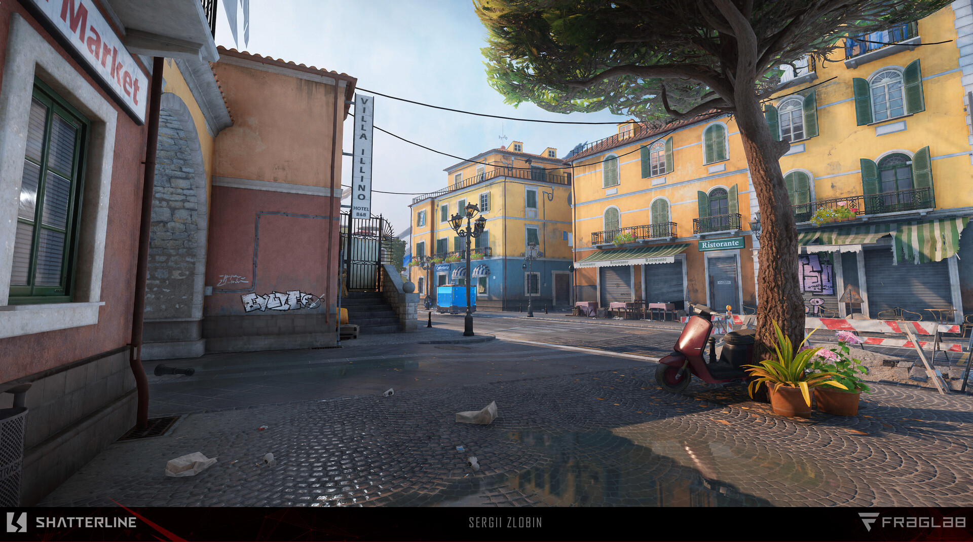 Sergii Zlobin - Shatterline - Old town map