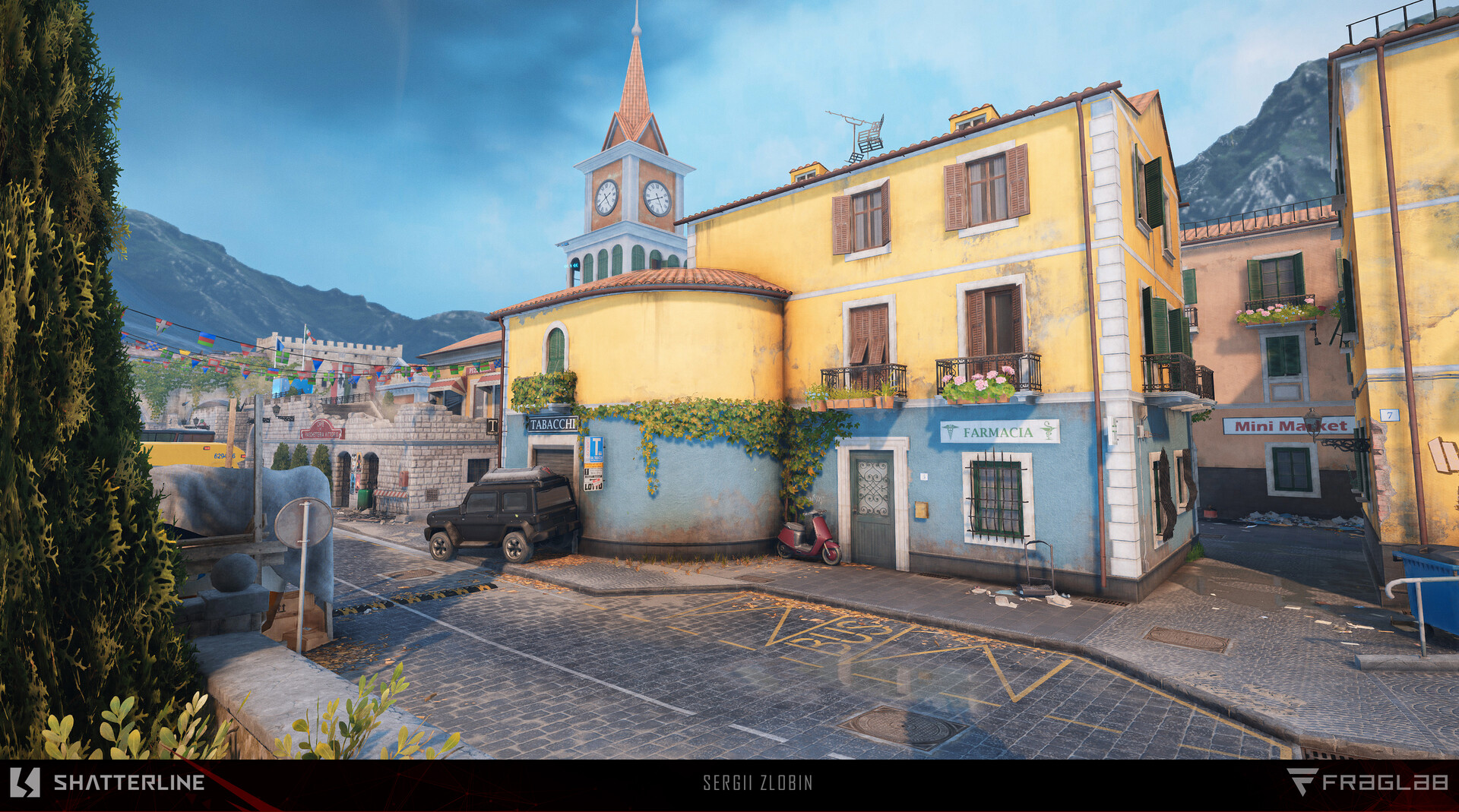 Sergii Zlobin - Shatterline - Old town map