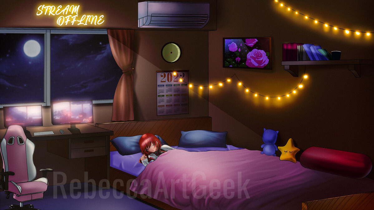 ArtStation - Offline Twitch Screen/Banner