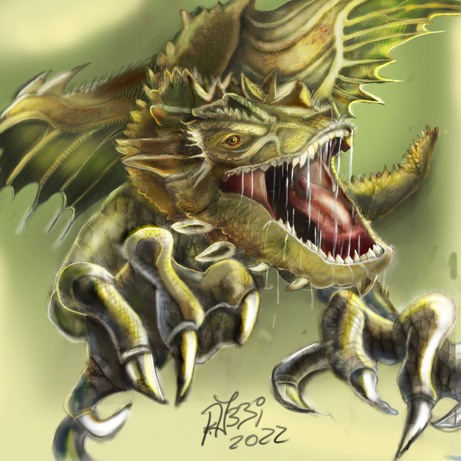 ArtStation - DRAGON 2D ILLUSTRATION