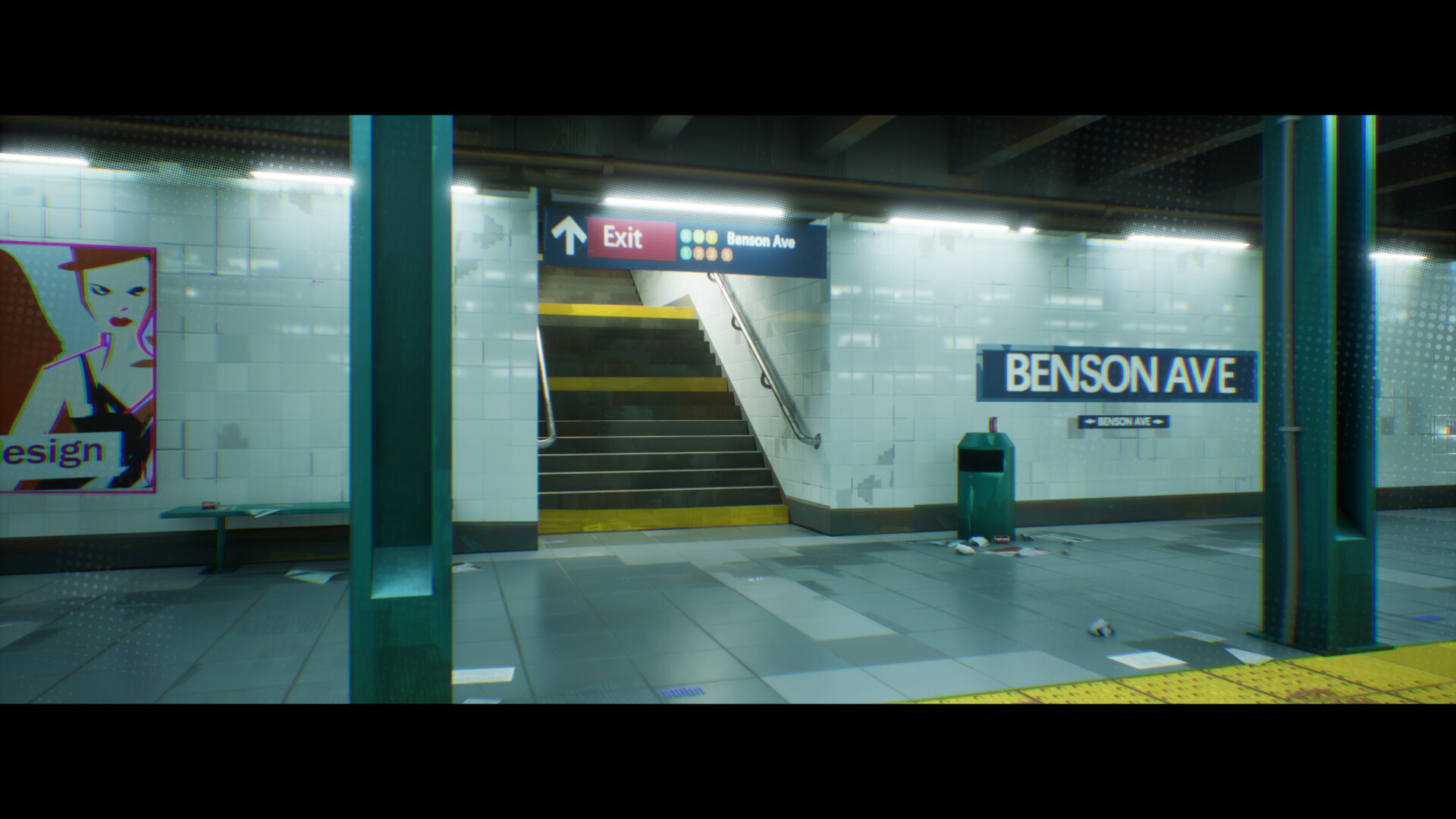 Y.P - UE5 Lumen Stylized subway station